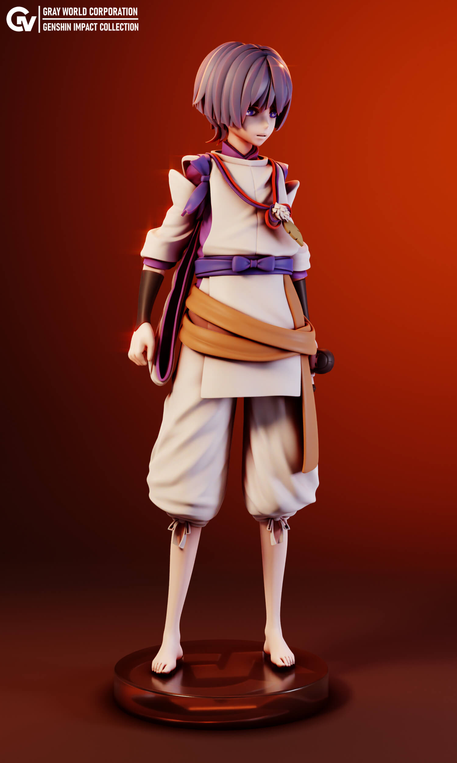 Kabukimono - Genshin Impact 3D Model by Gray World Corporation