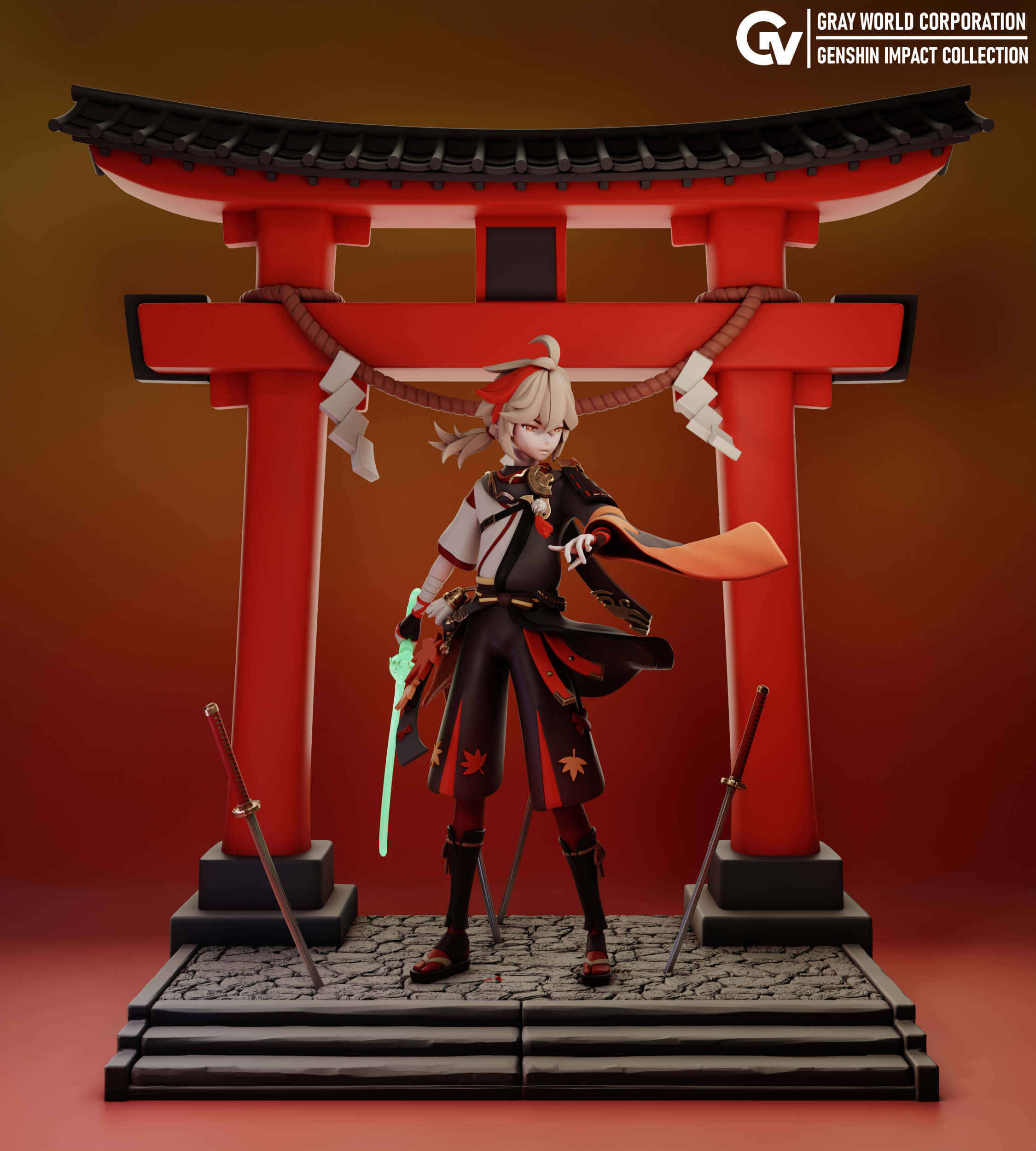 Kaedehara Kazuha 2 - Genshin Impact 3D Print Model by Gray World Corporation