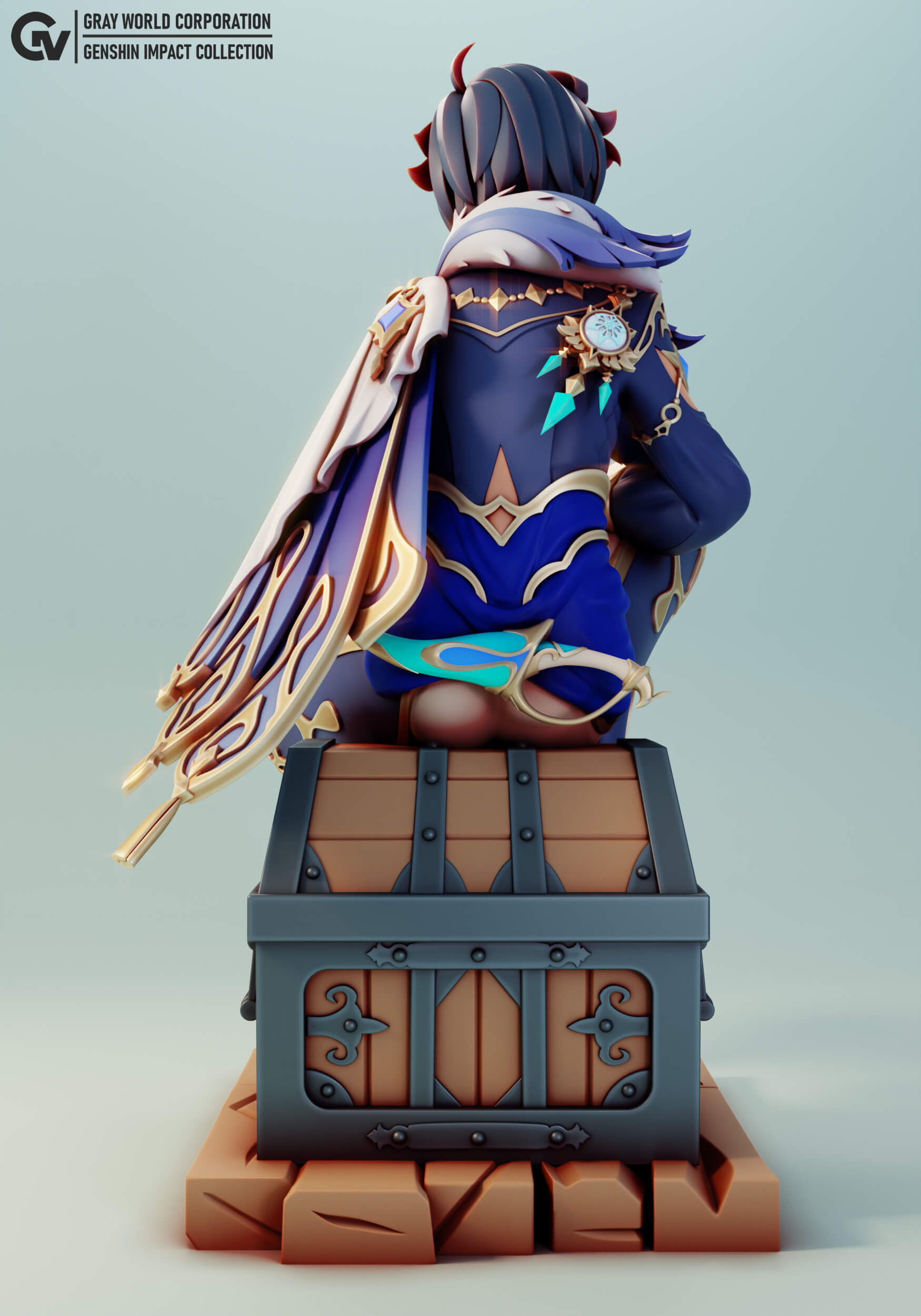 Kaeya "Sailwind Shadow" - Genshin Impact 3D Model by Gray World Corporation