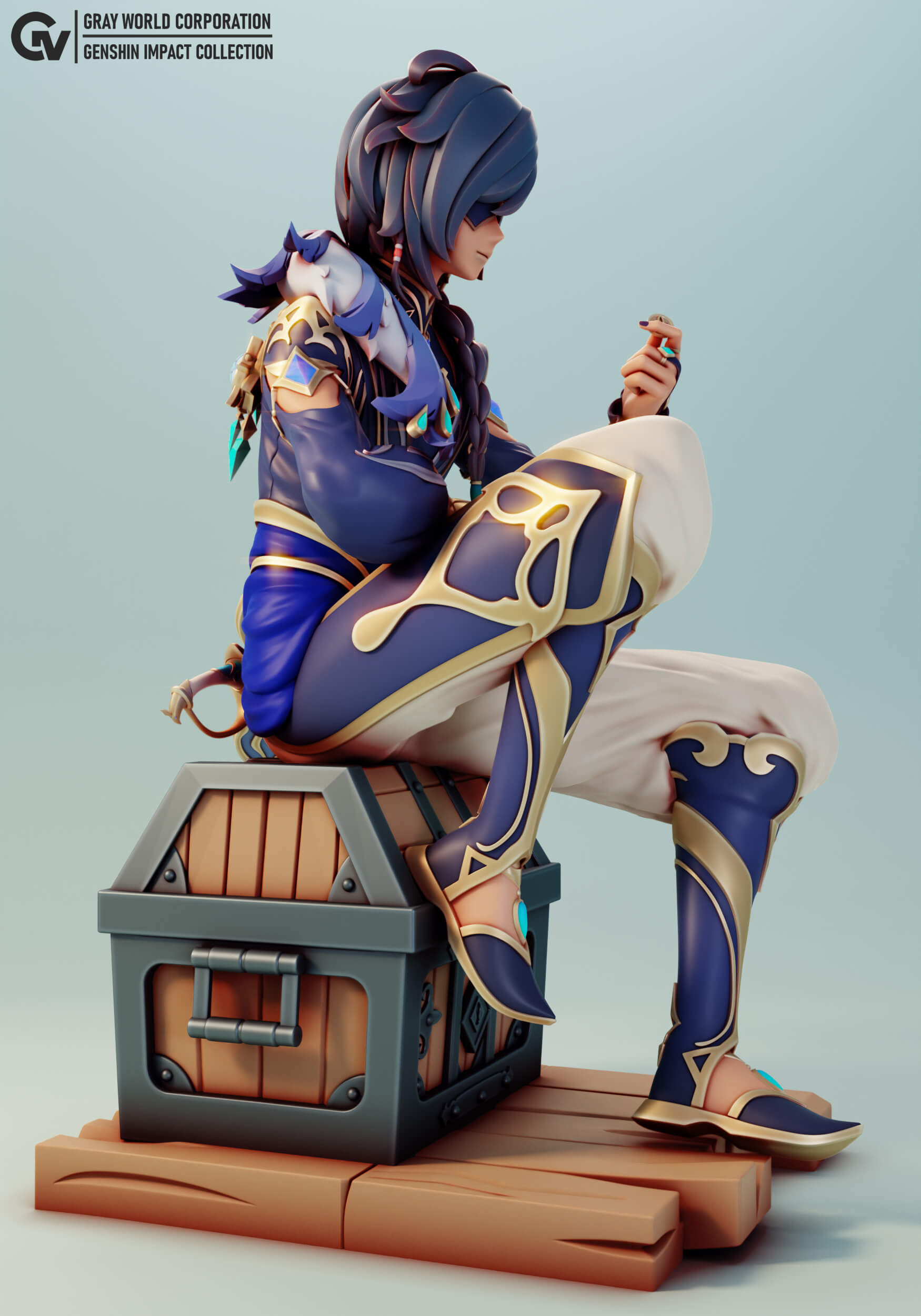 Kaeya "Sailwind Shadow" - Genshin Impact 3D Model by Gray World Corporation