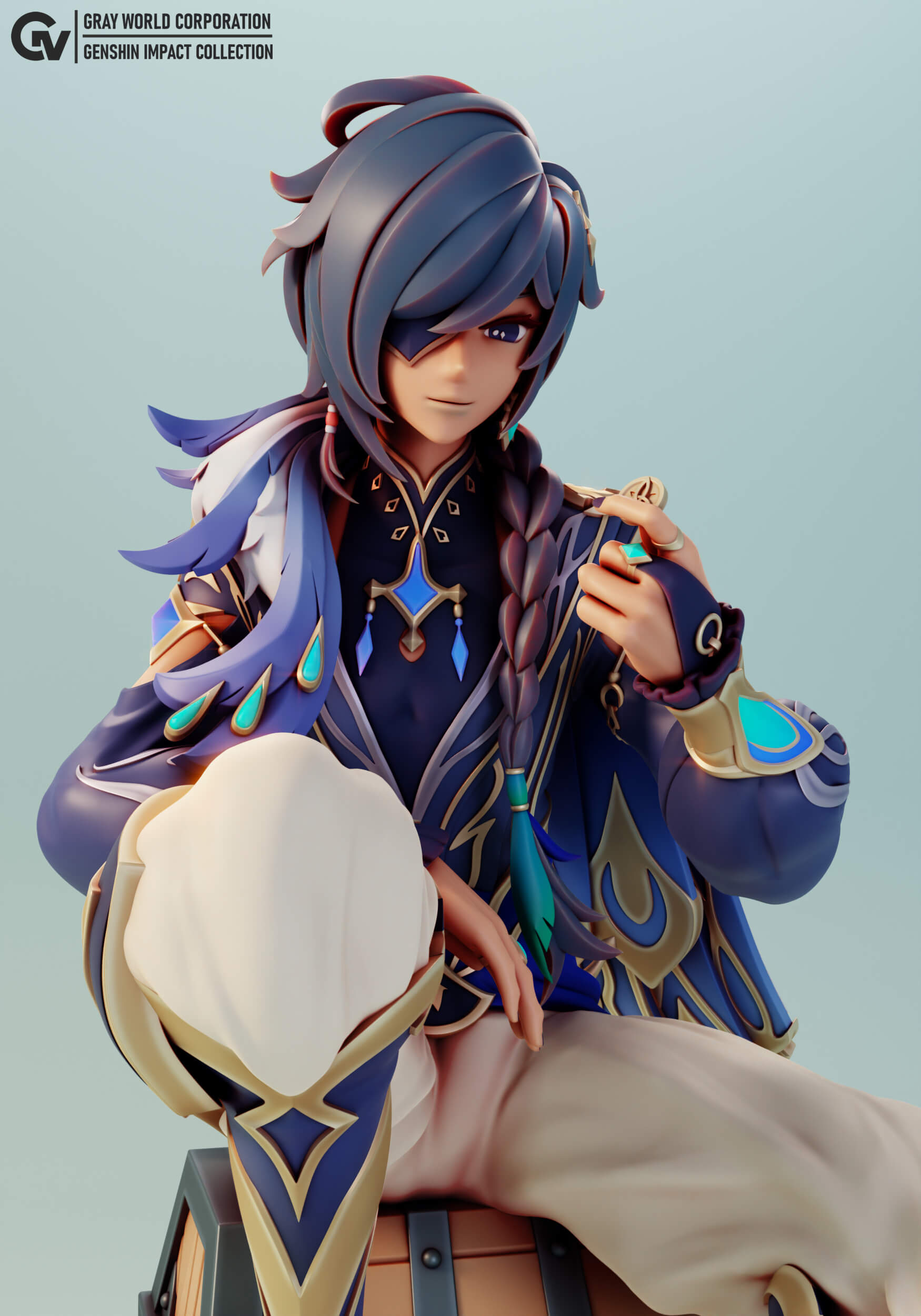 Kaeya "Sailwind Shadow" - Genshin Impact 3D Model by Gray World Corporation