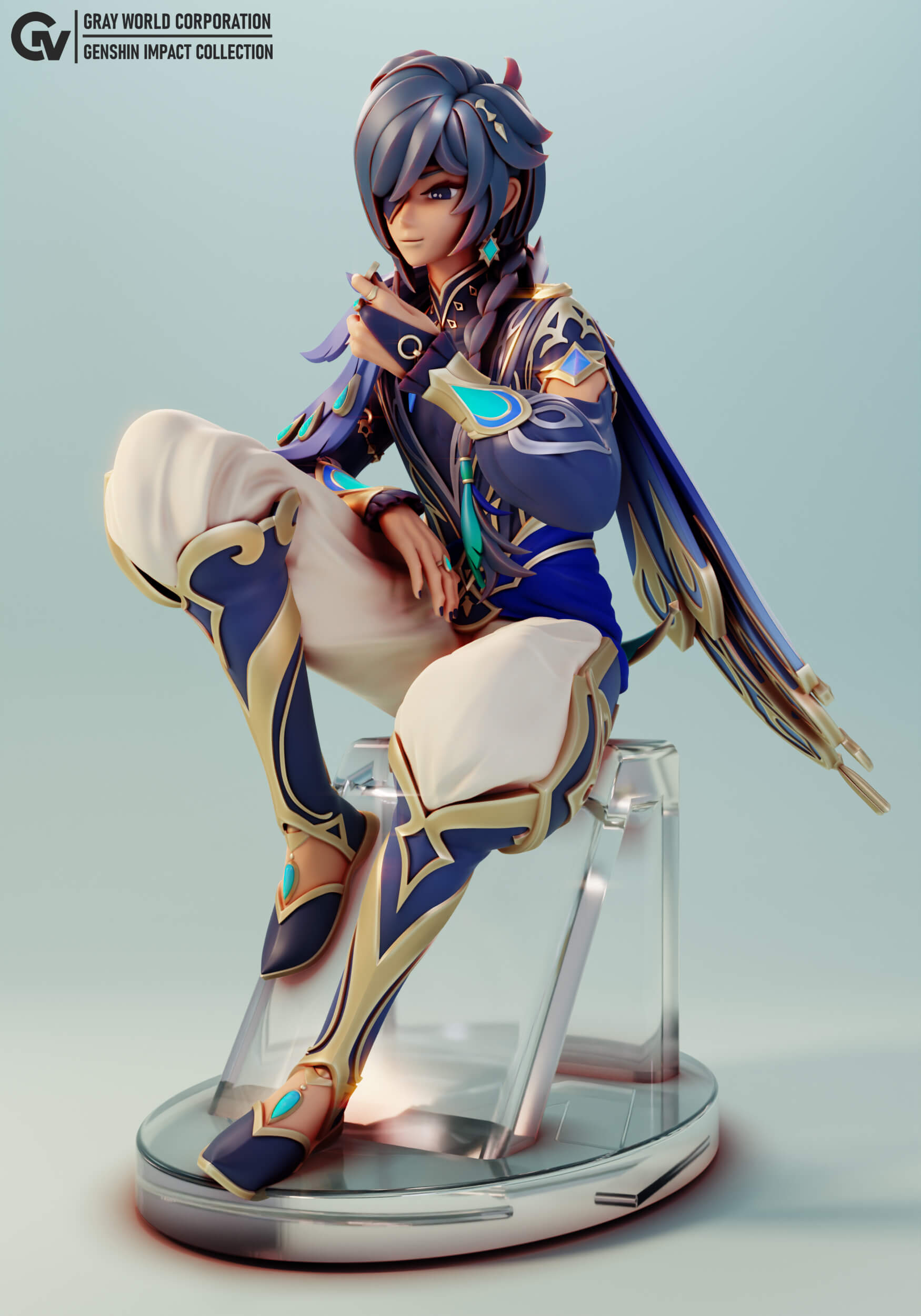 Kaeya "Sailwind Shadow" - Genshin Impact 3D Model by Gray World Corporation
