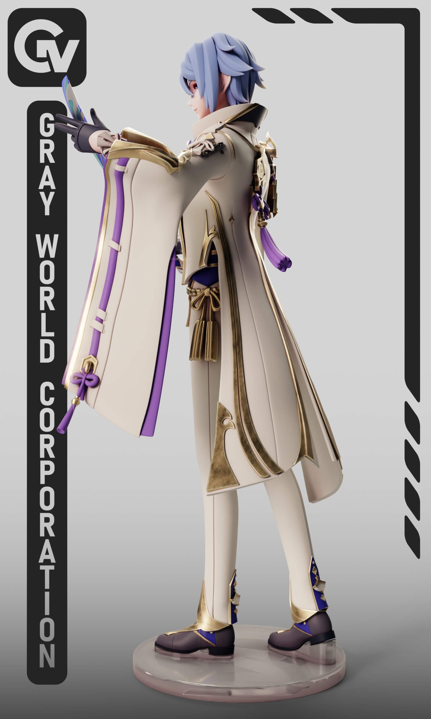 Kamisato Ayato - Genshin Impact 3D Print Model by Gray World Corporation