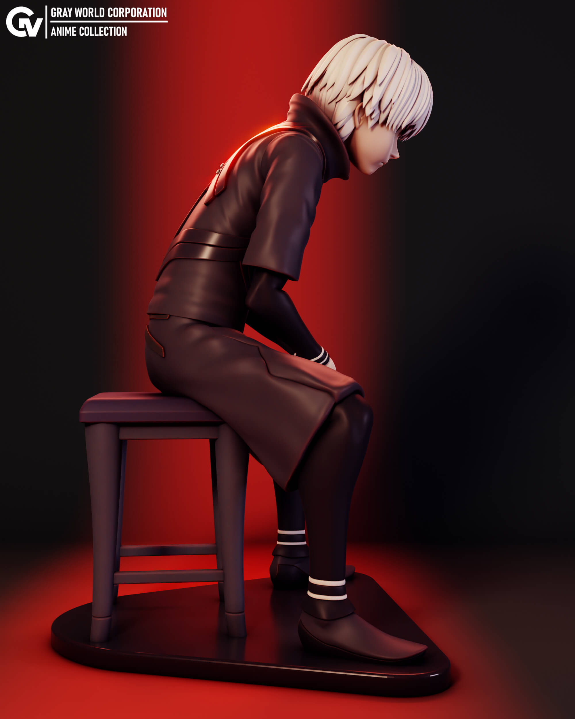 Kaneki Ken - Tokyo Ghoul 3D Model by Gray World Corporation
