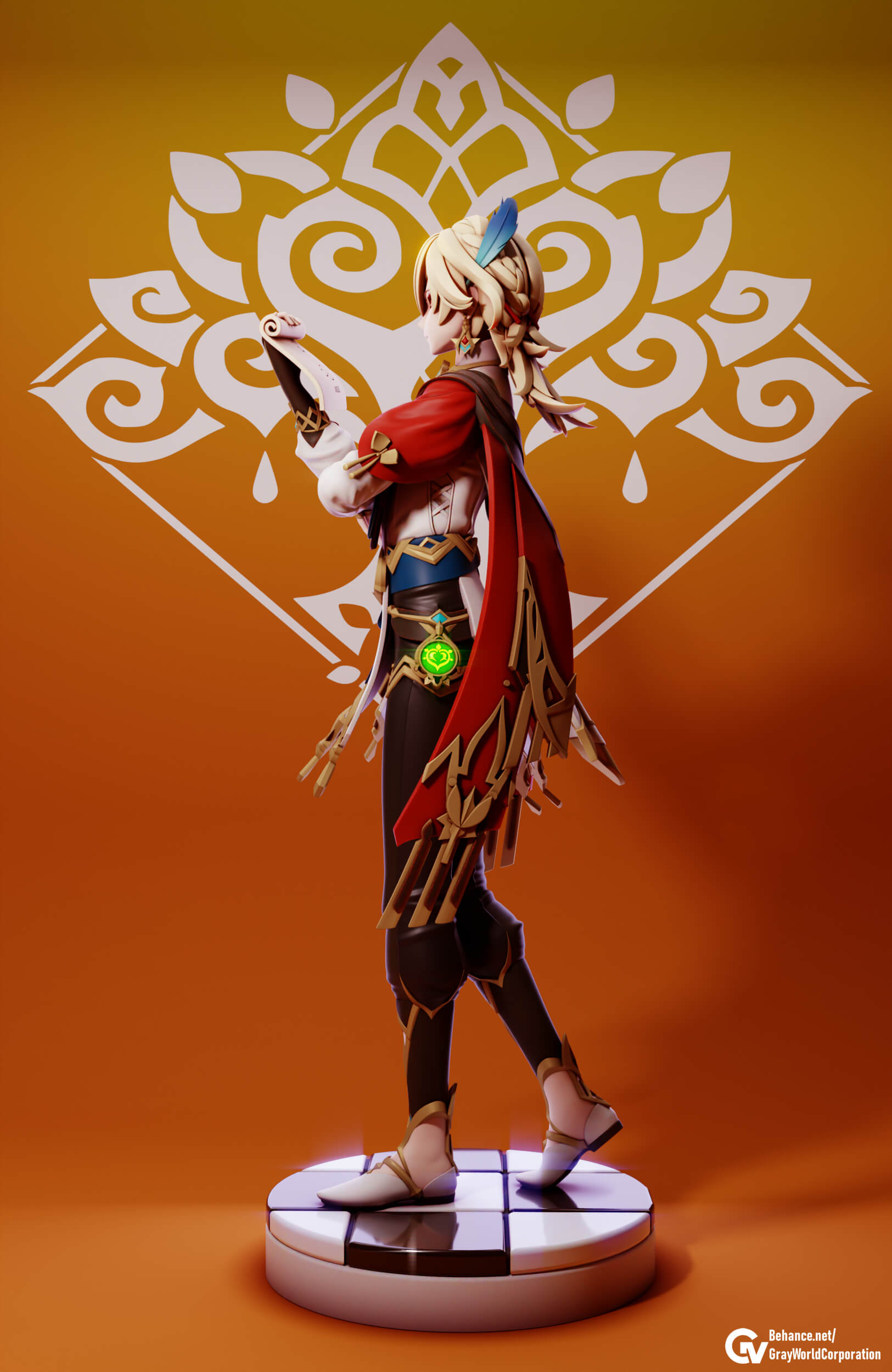 Kaveh - Genshin Impact 3D Model by Gray World Corporation