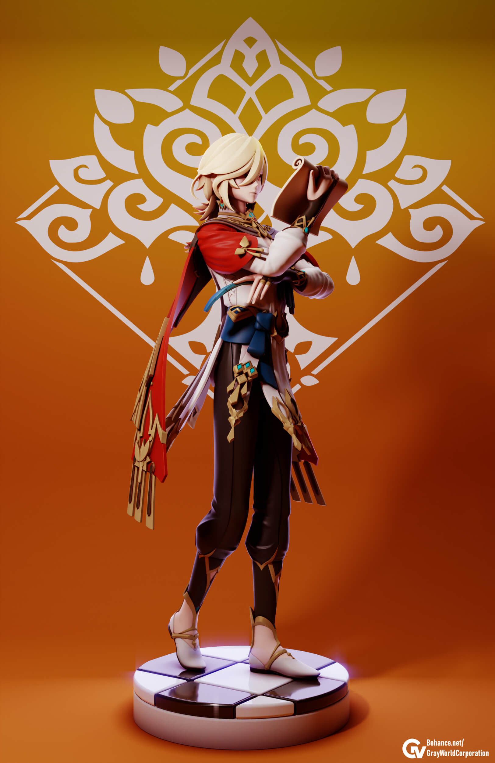 Kaveh - Genshin Impact 3D Model by Gray World Corporation