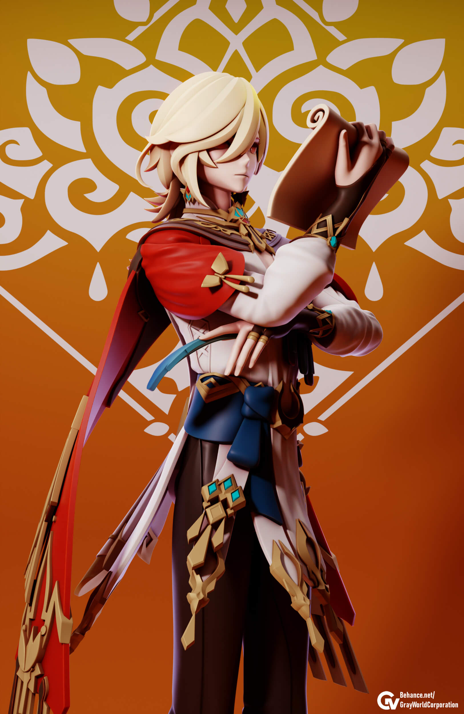 Kaveh - Genshin Impact 3D Model by Gray World Corporation