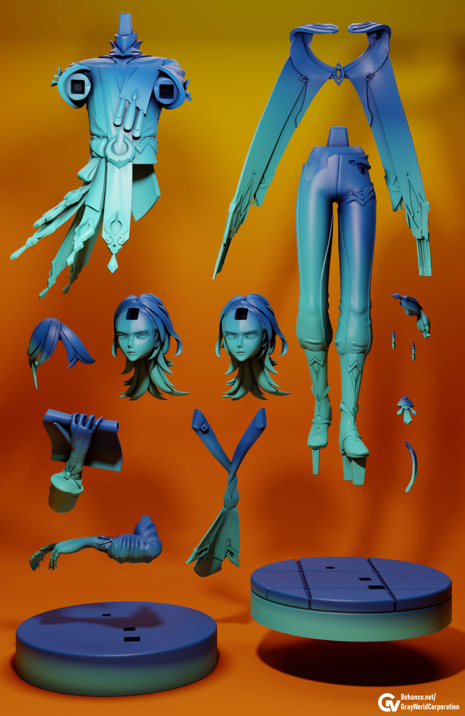 Kaveh - Genshin Impact 3D Model by Gray World Corporation