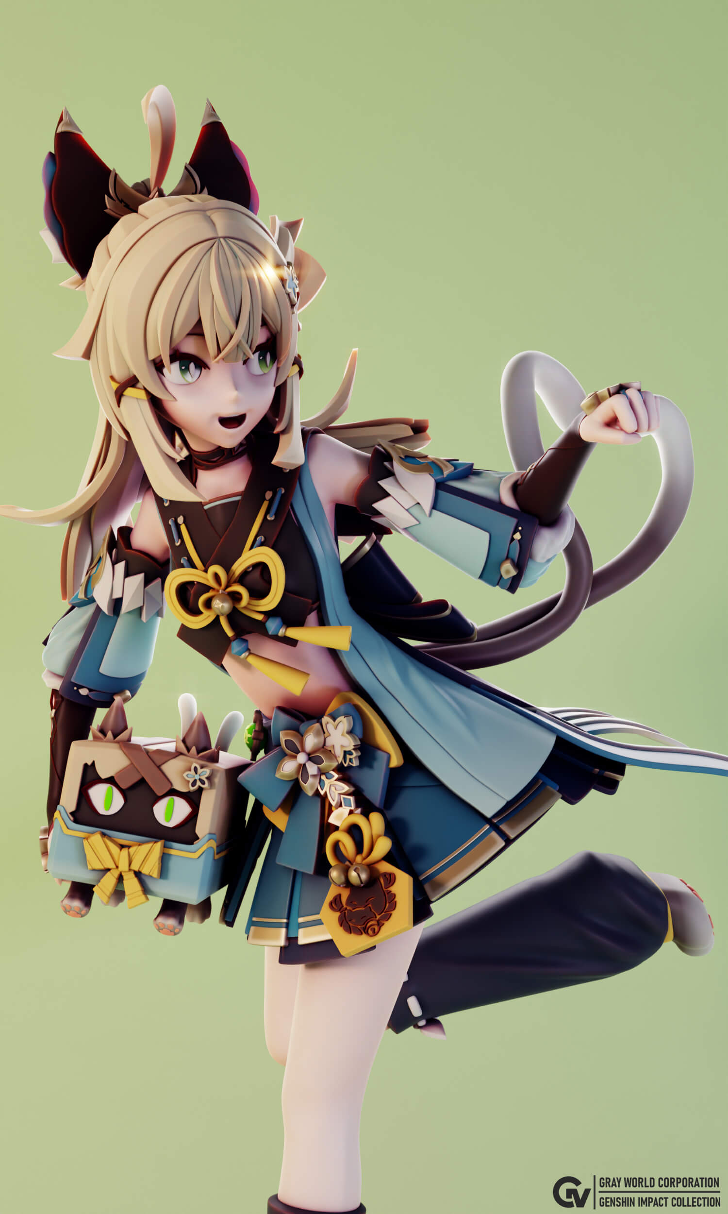 Kirara - Genshin Impact 3D Print Model by Gray World Corporation