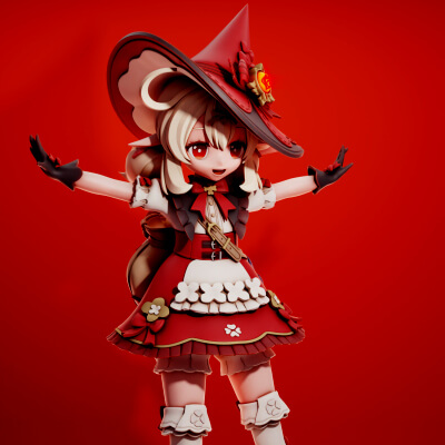 Klee "Blossoming Starlight" - Genshin Impact 3D Model by Gray World ...