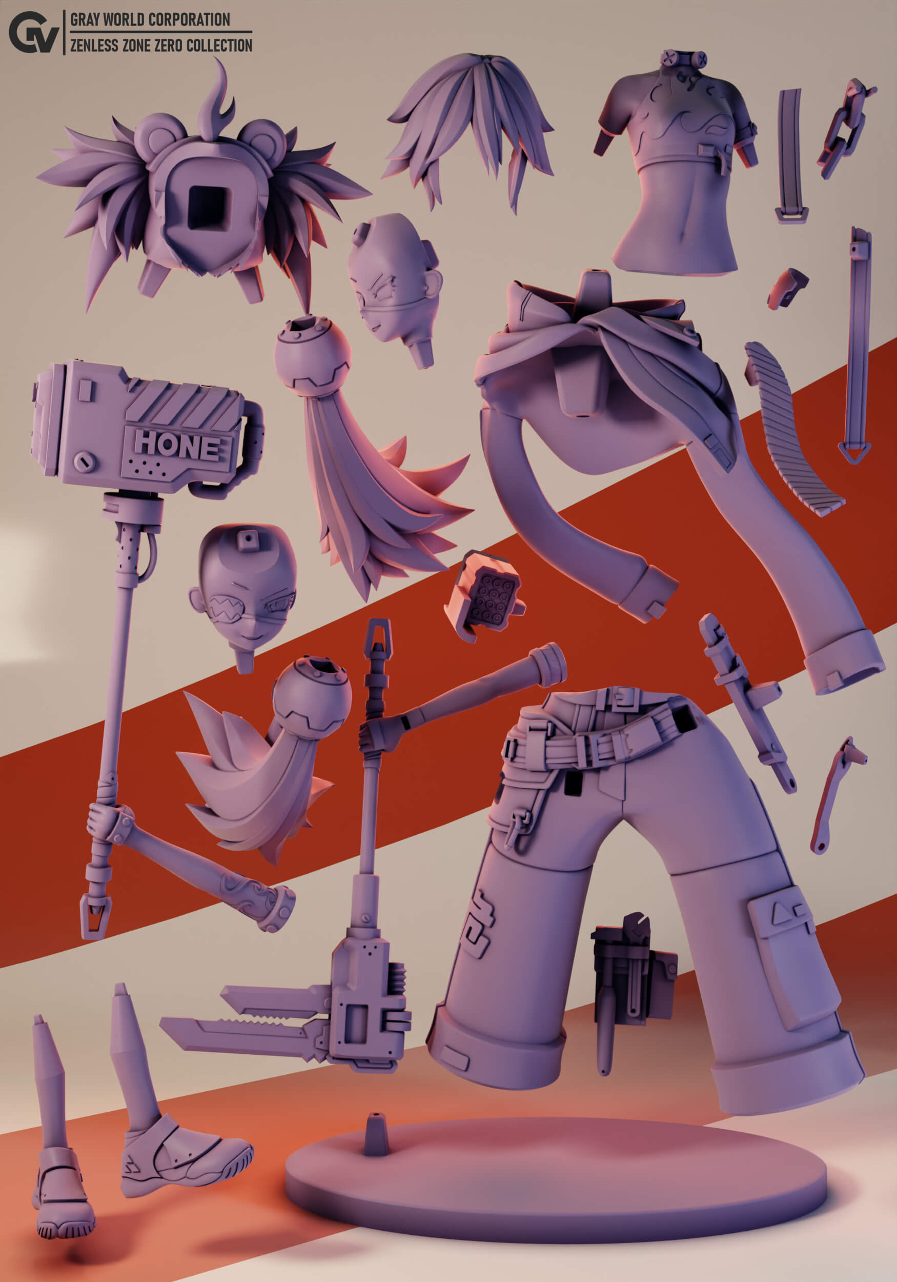 Koleda Belobog - Zenless Zone Zero 3D Model by Gray World Corporation