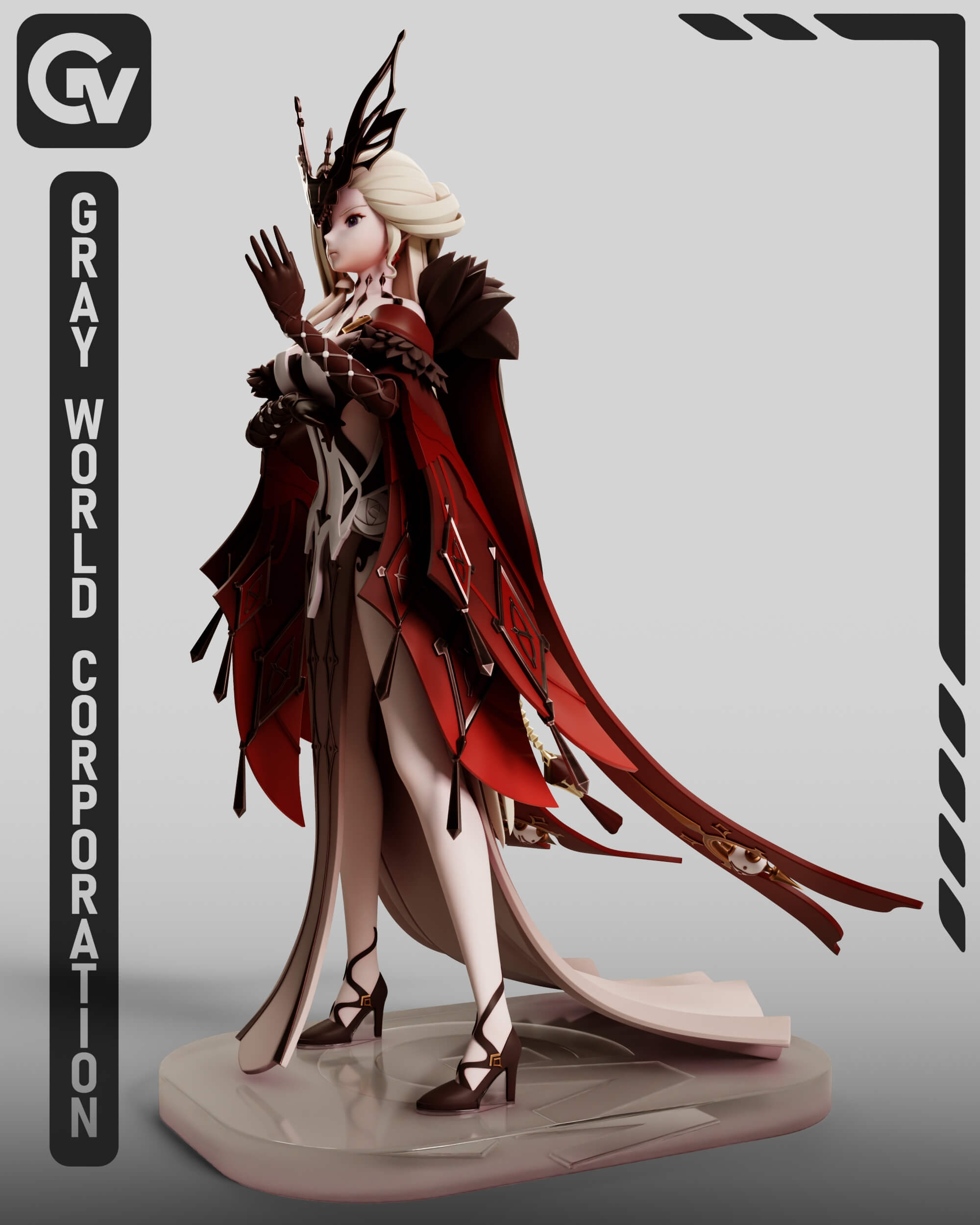 La Signora - Genshin Impact 3D Print Model by Gray World Corporation