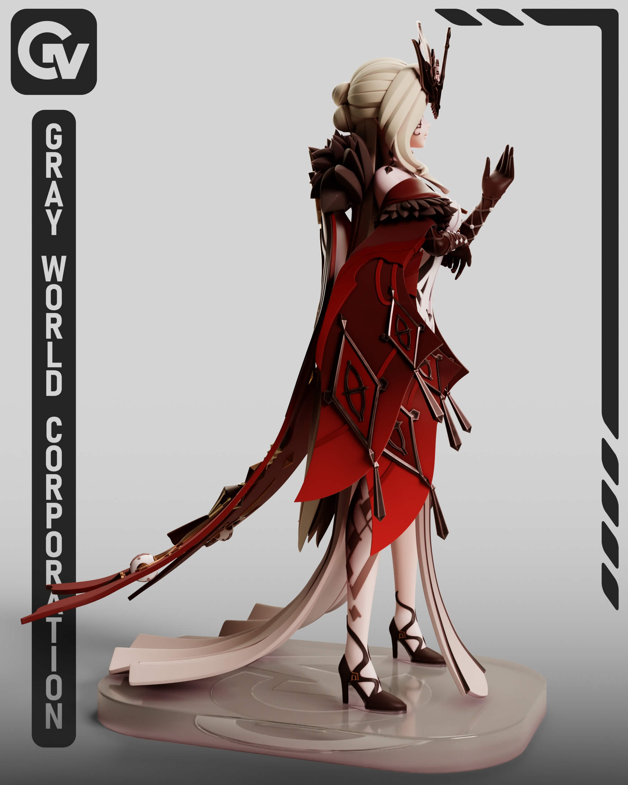 La Signora - Genshin Impact 3D Model by Gray World Corporation