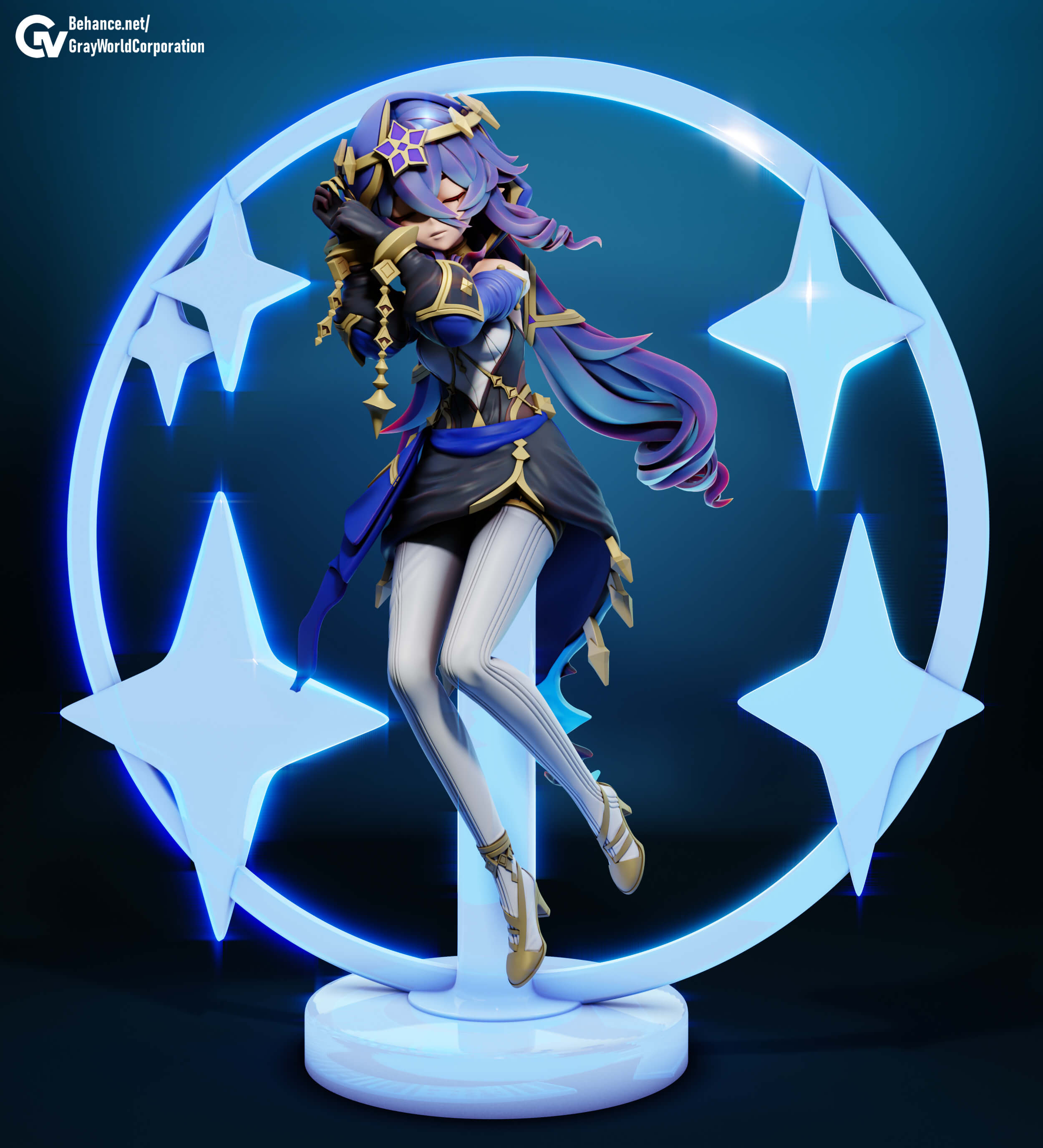 Layla 2 - Genshin Impact 3D Model by Gray World Corporation