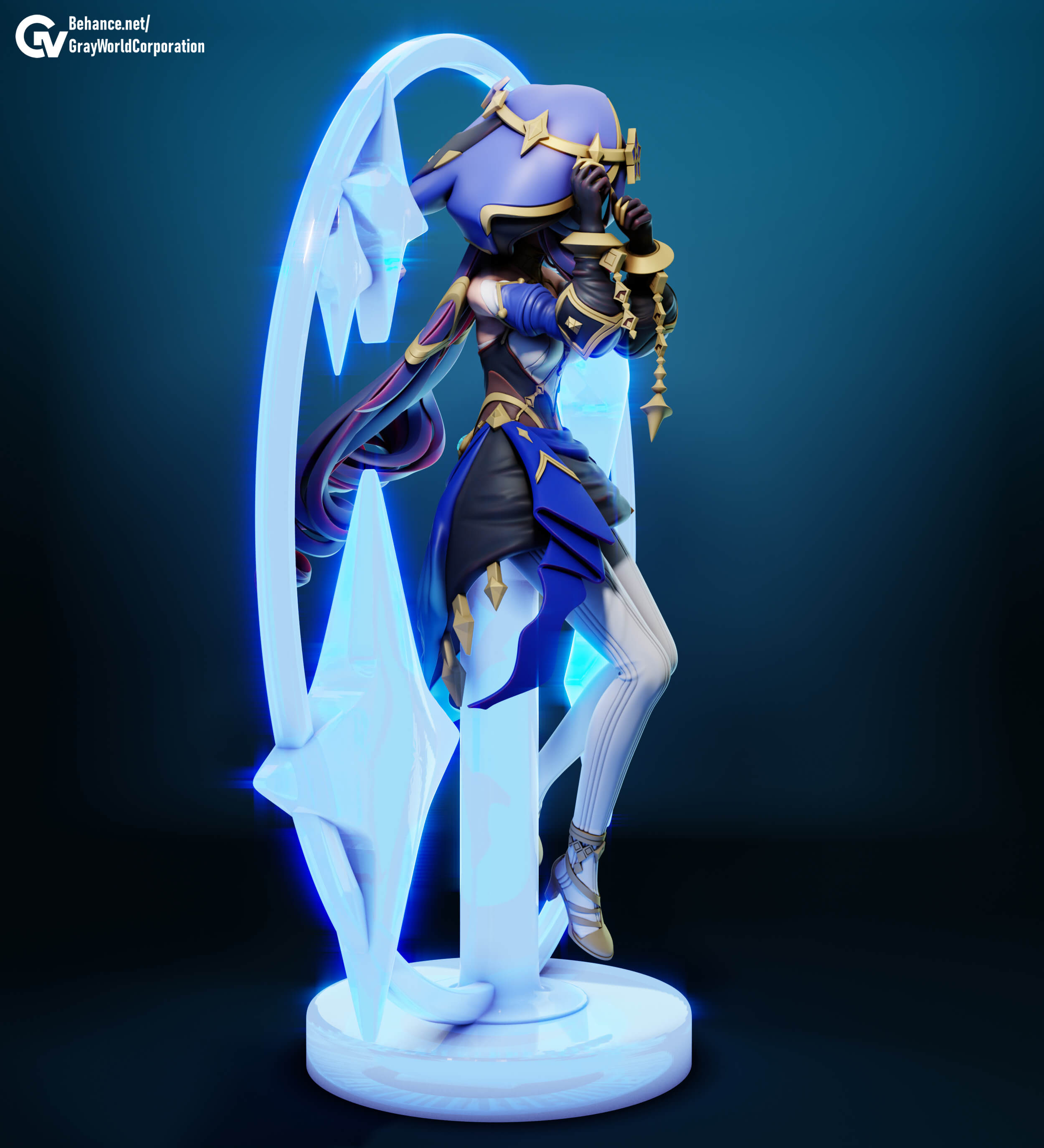 Layla 2 - Genshin Impact 3D Model by Gray World Corporation