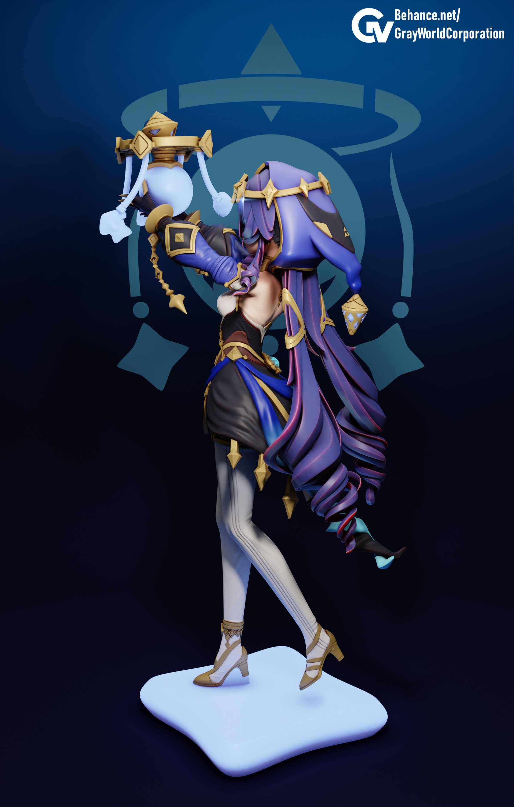 Layla - Genshin Impact 3D Model by Gray World Corporation