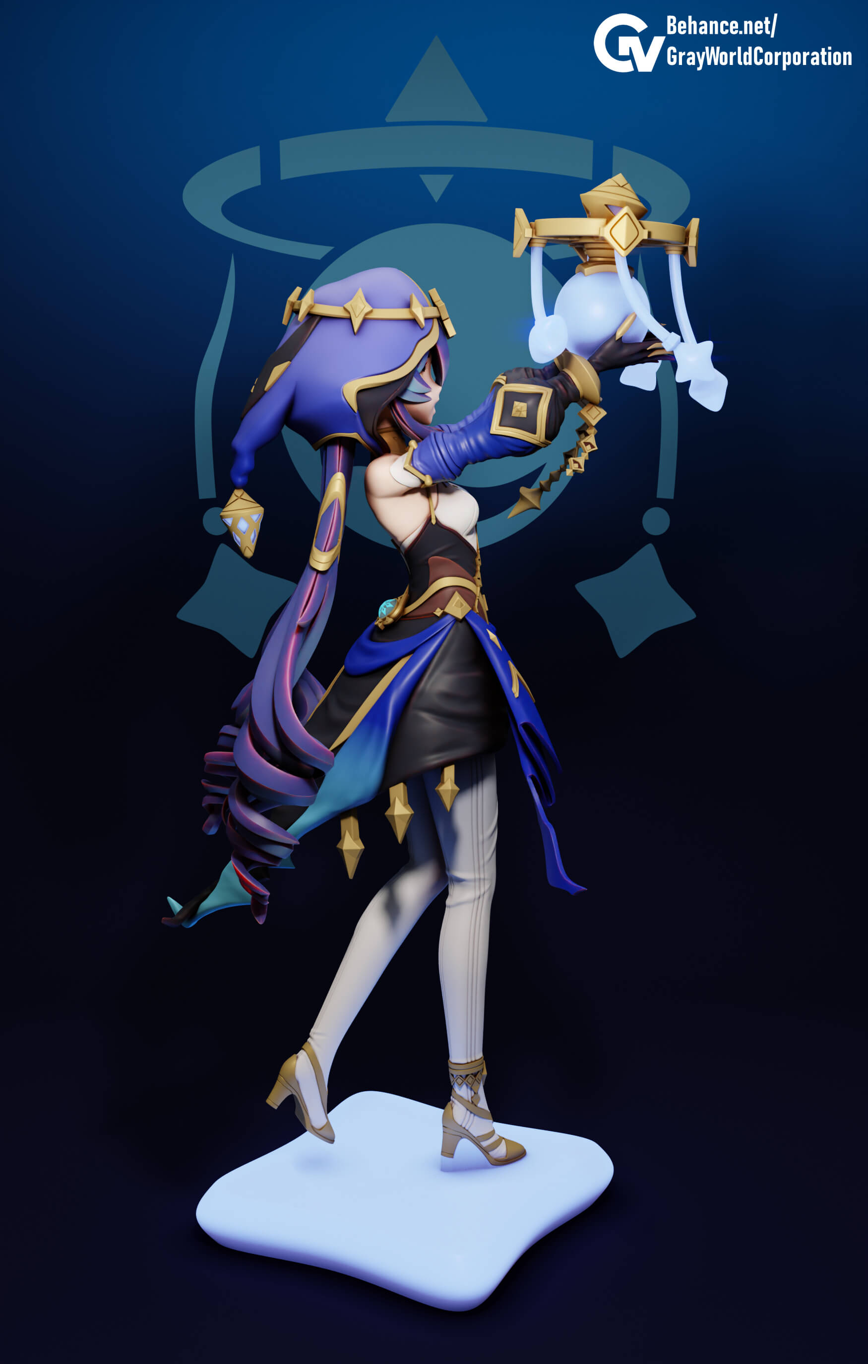Layla - Genshin Impact 3D Print Model by Gray World Corporation