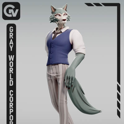 Legoshi - Beastars 3D Model by Gray World Corporation