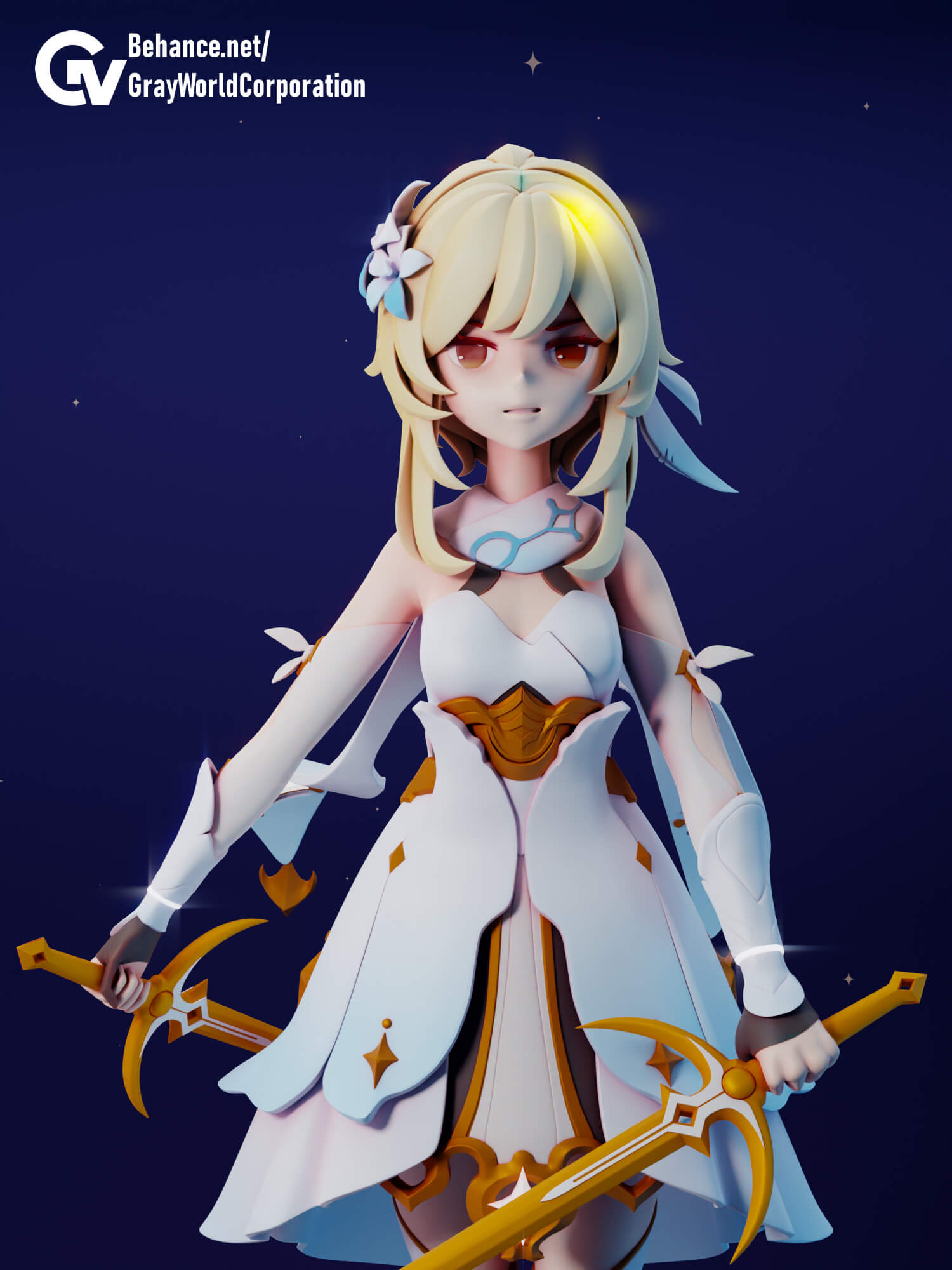 Lumine - Genshin Impact 3D Print Model by Gray World Corporation