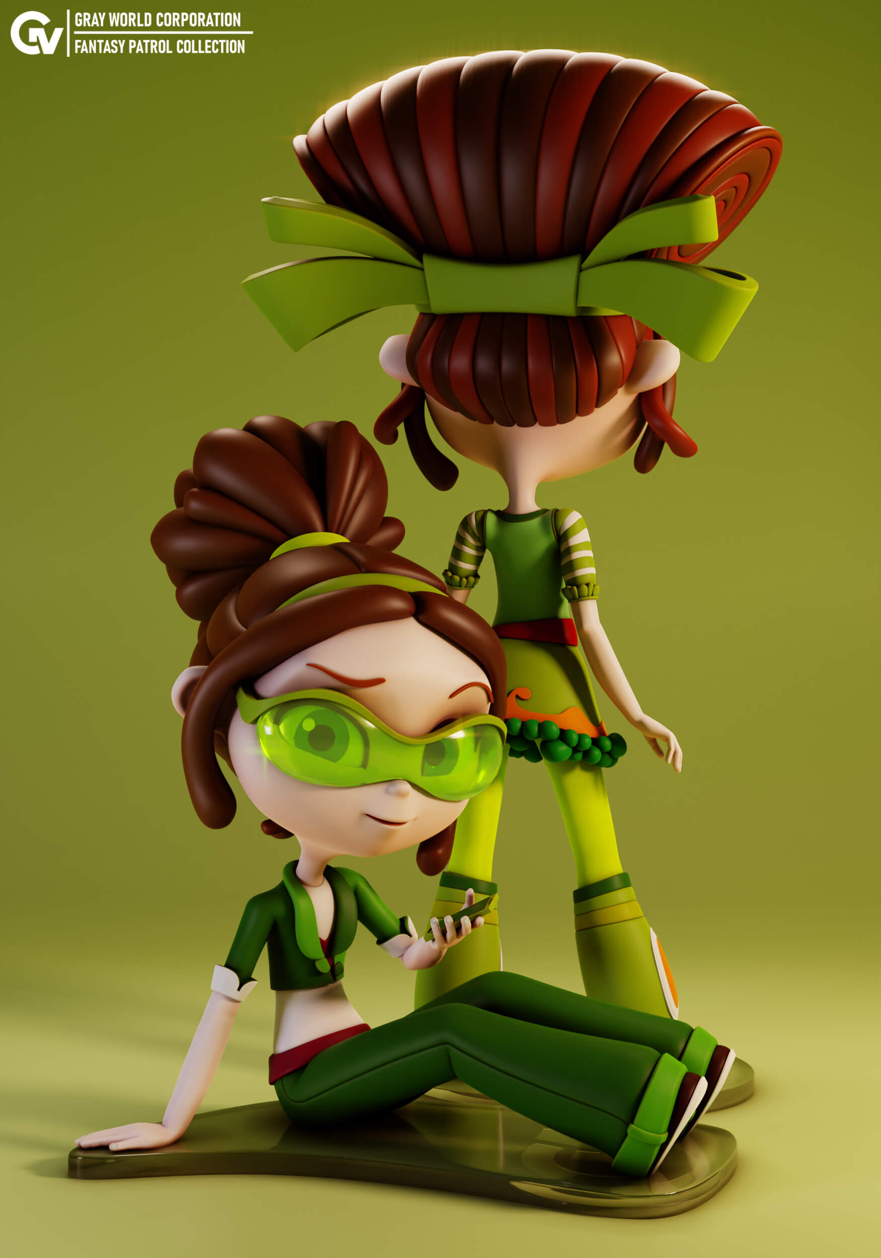 Masha - Fantasy Patrol 3D Model by Gray World Corporation