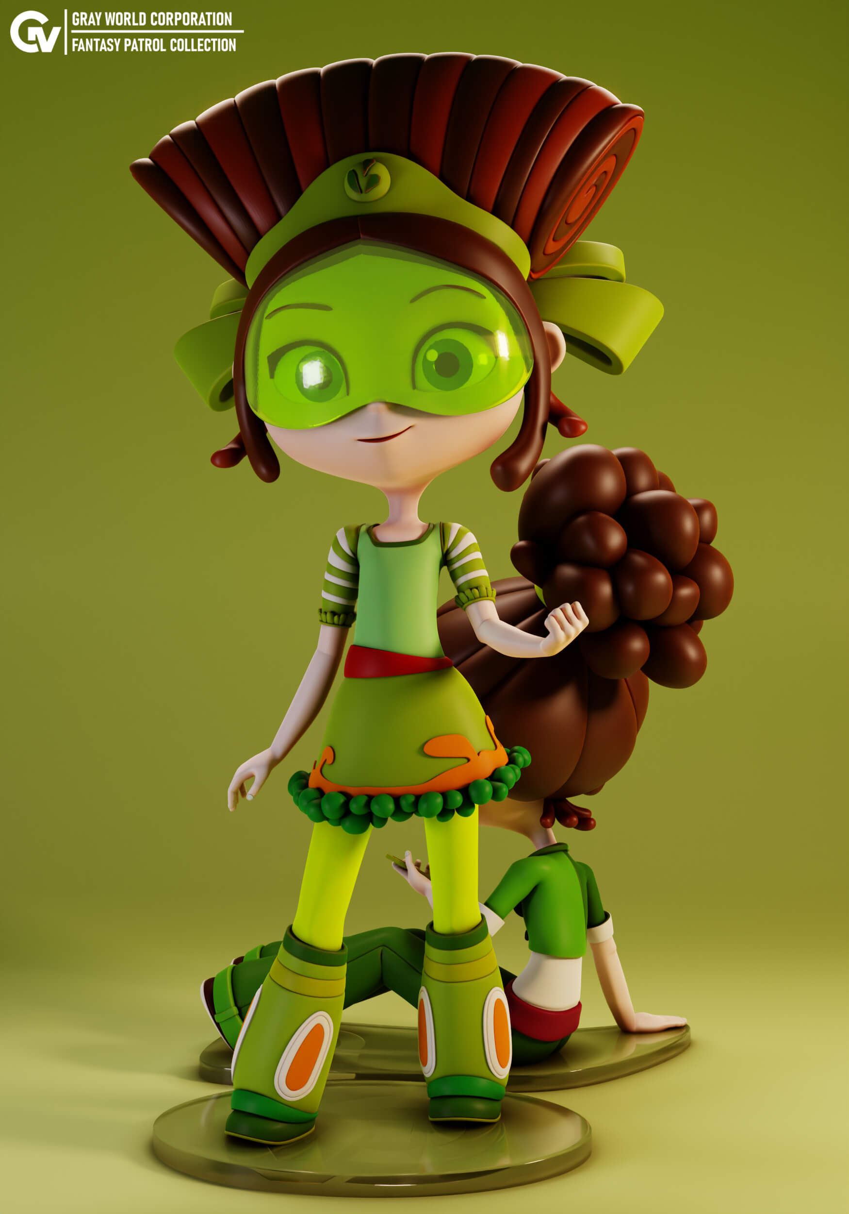 Masha - Fantasy Patrol 3D Print Model by Gray World Corporation