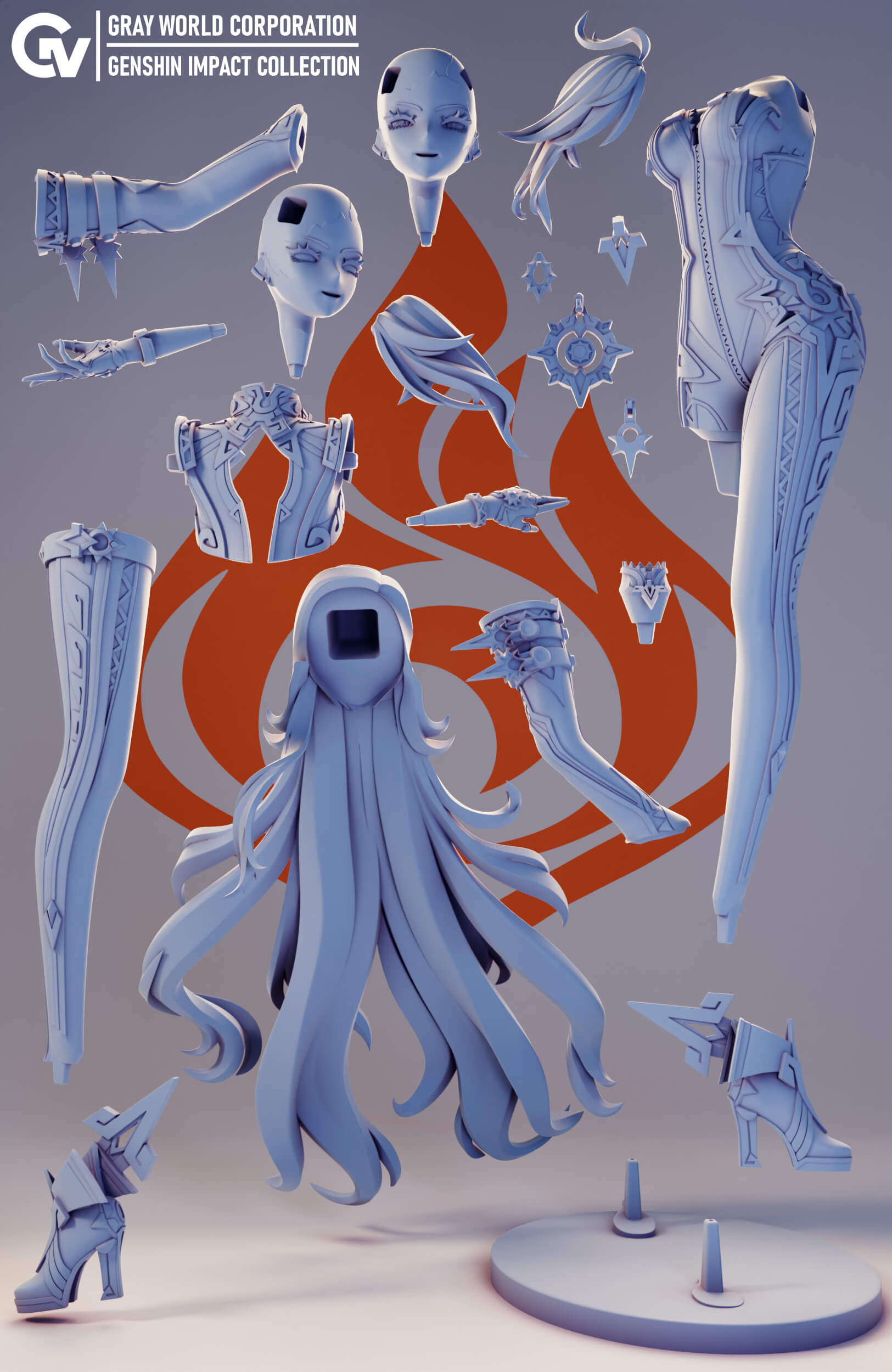 Mavuika - Genshin Impact 3D Model by Gray World Corporation