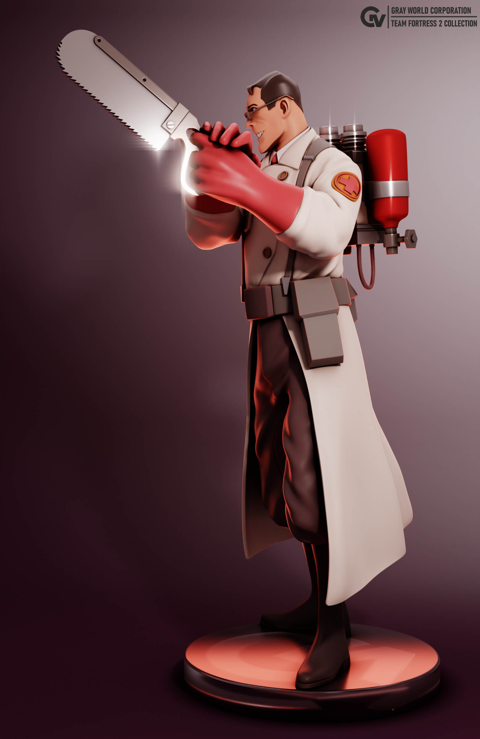 Medic - Team Fortress 2 3D Print Model by Gray World Corporation