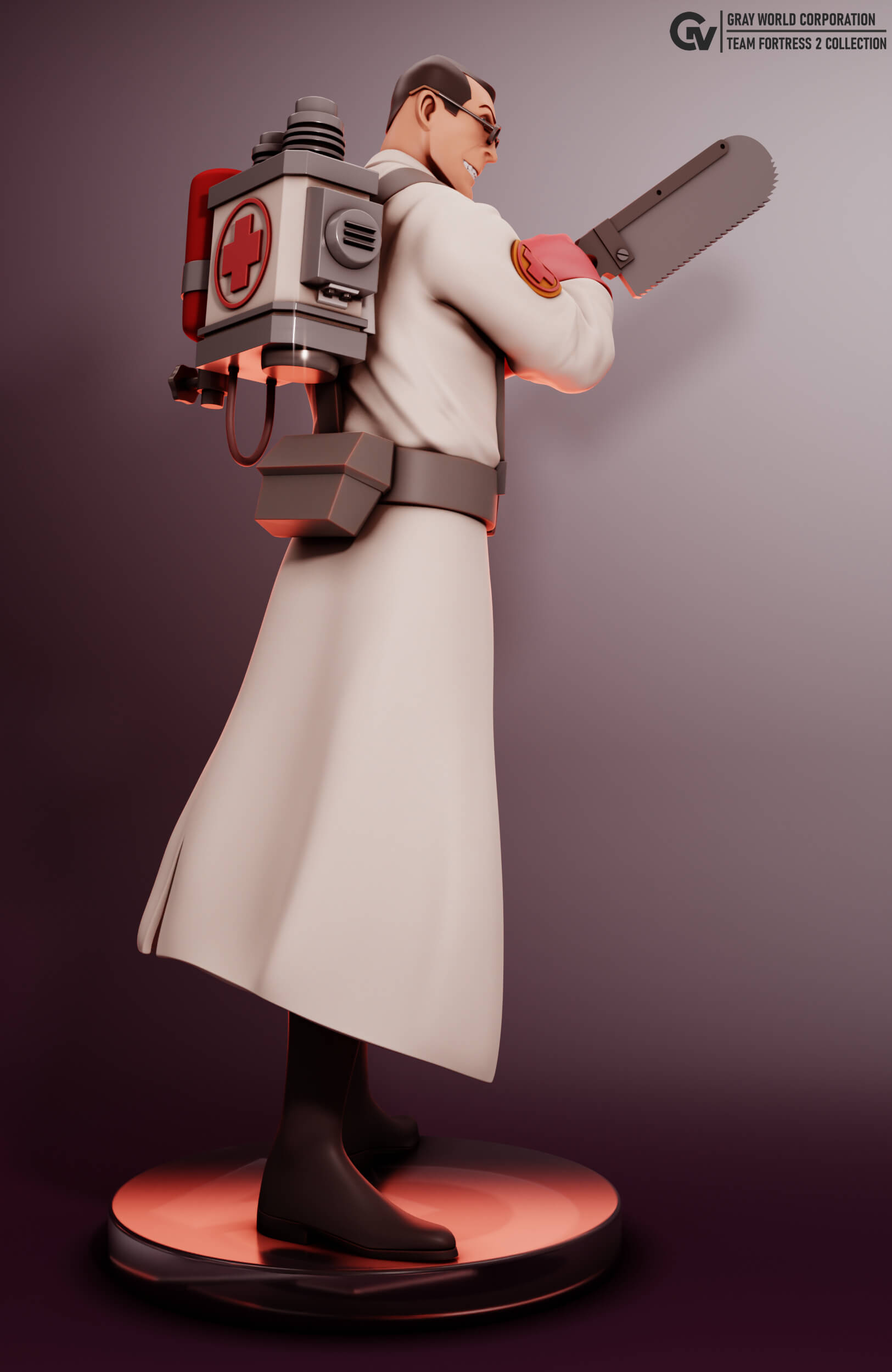 Medic - Team Fortress 2 3D Print Model by Gray World Corporation