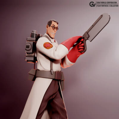 Medic - Team Fortress 2 3D Model by Gray World Corporation