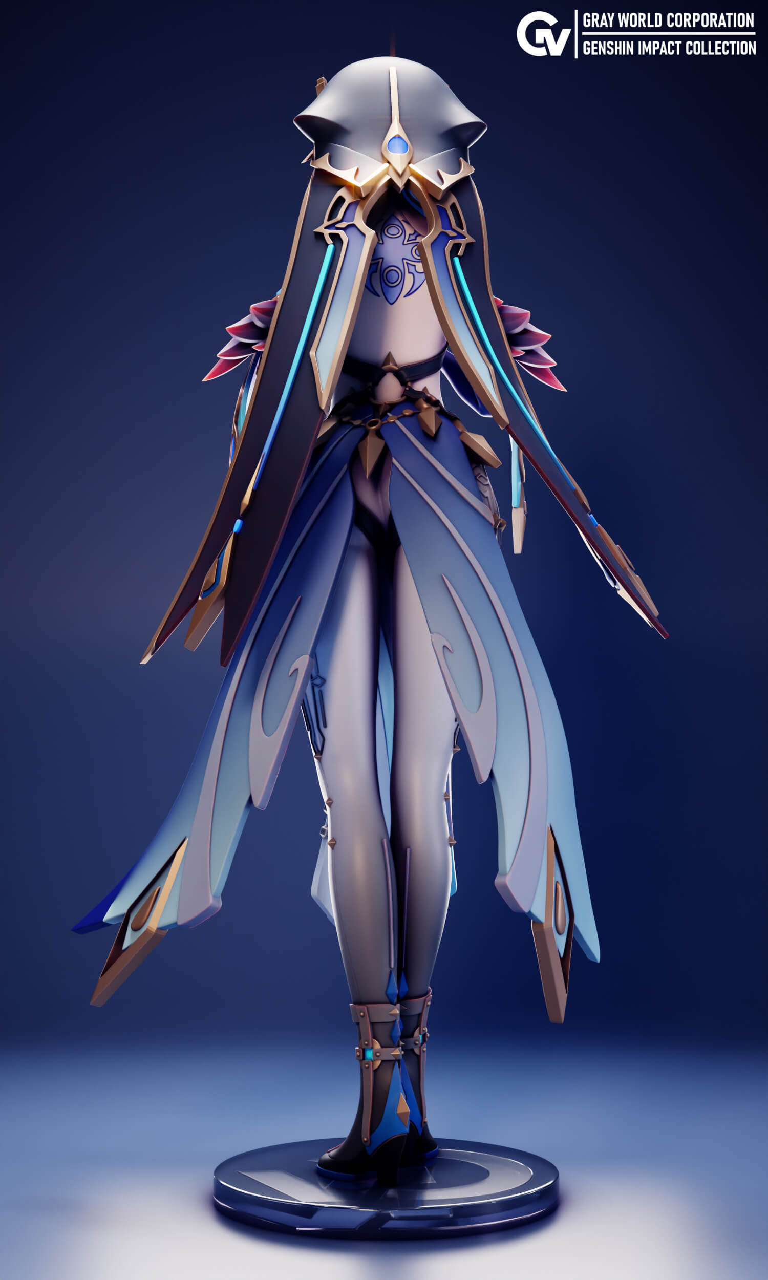 Mirror Maiden - Genshin Impact 3D Print Model by Gray World Corporation