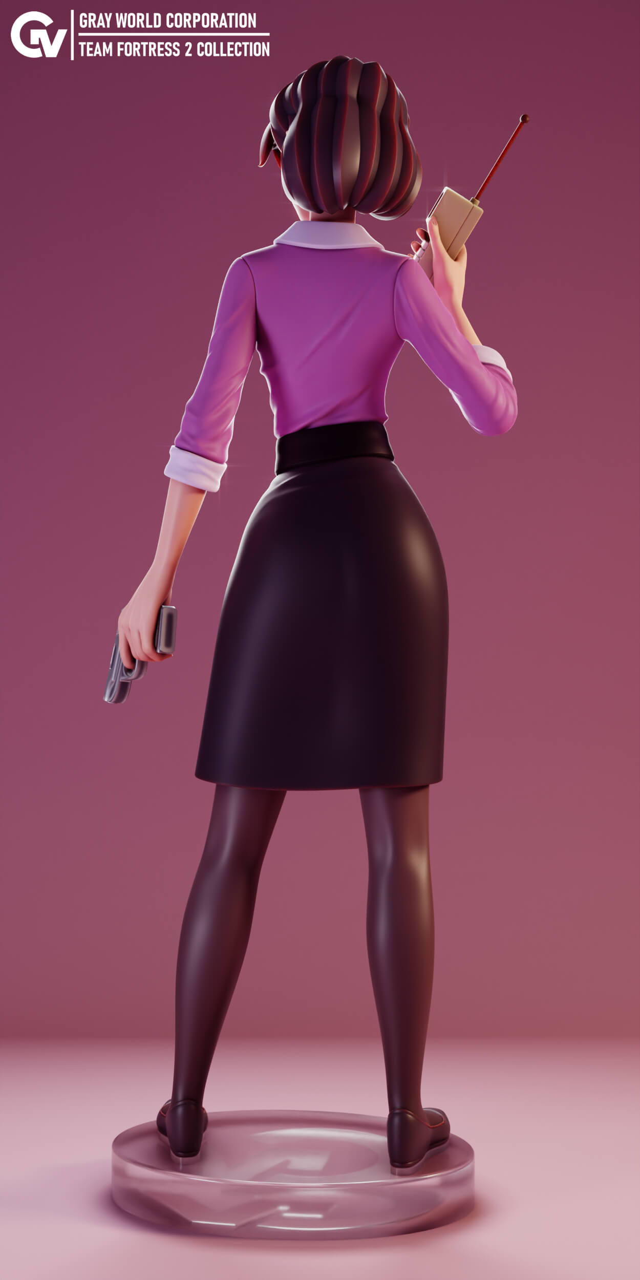Miss Pauling - Team Fortress 2 3D Print Model by Gray World Corporation