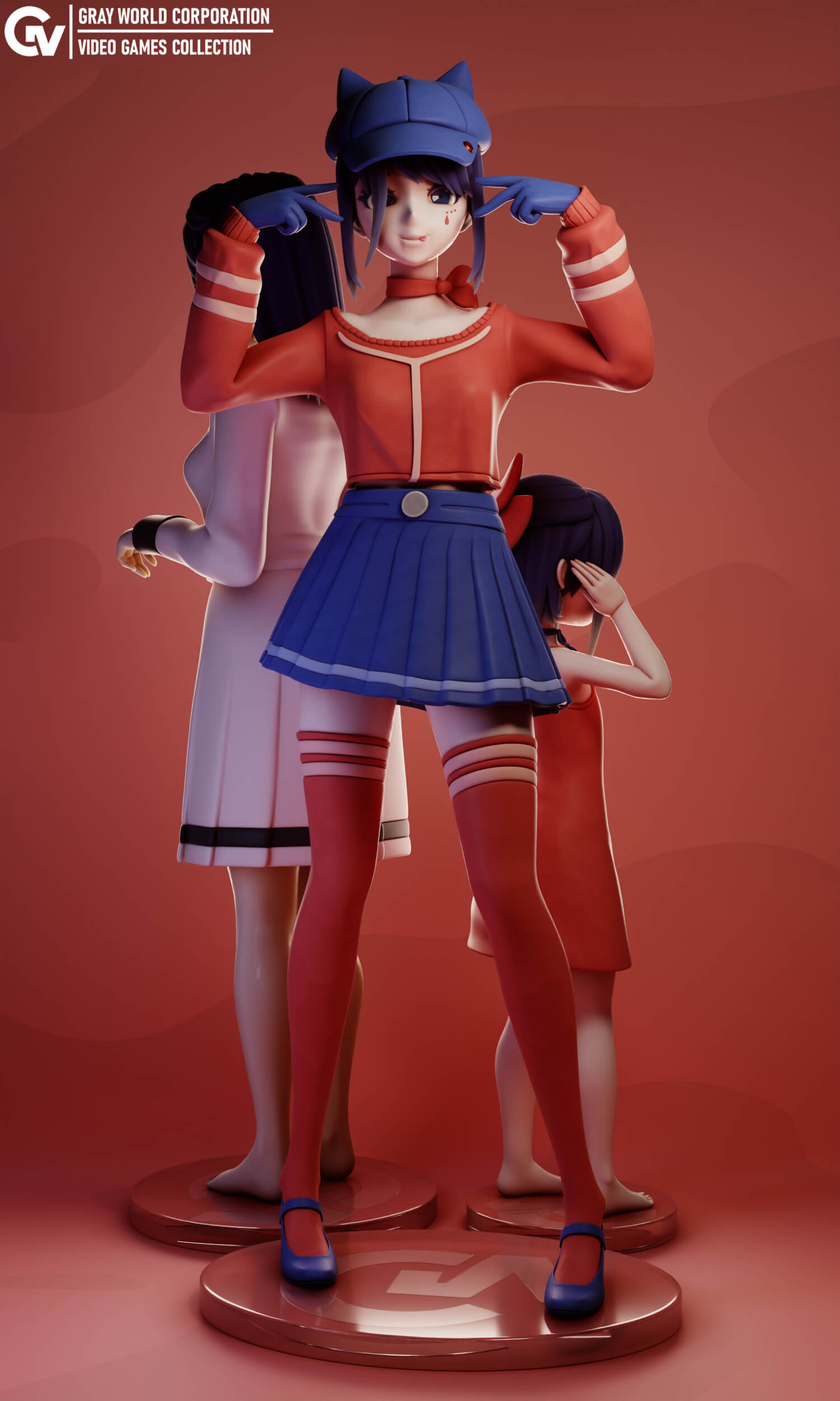 Mita 2 - Miside 3D Model by Gray World Corporation