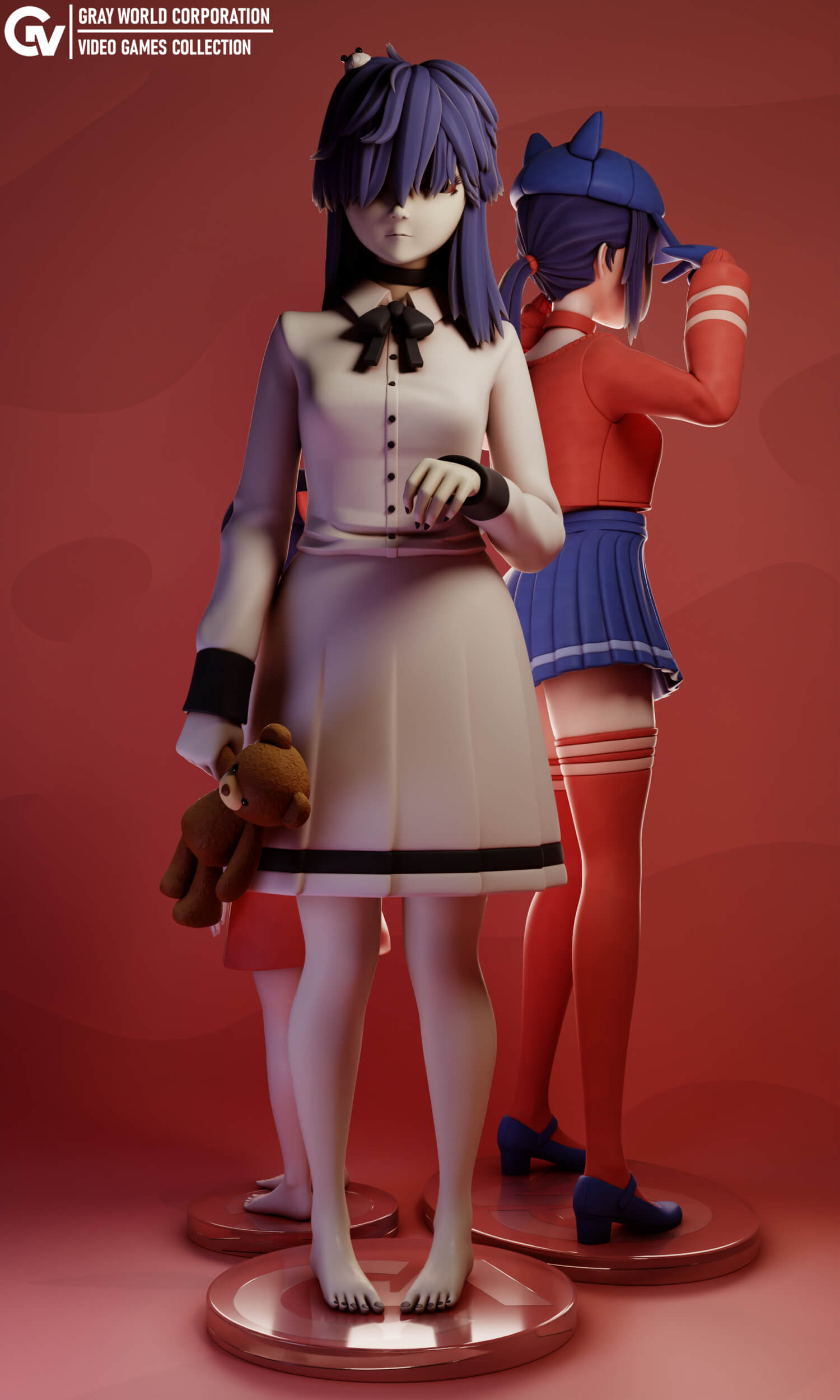 Mita 2 - Miside 3D Model by Gray World Corporation