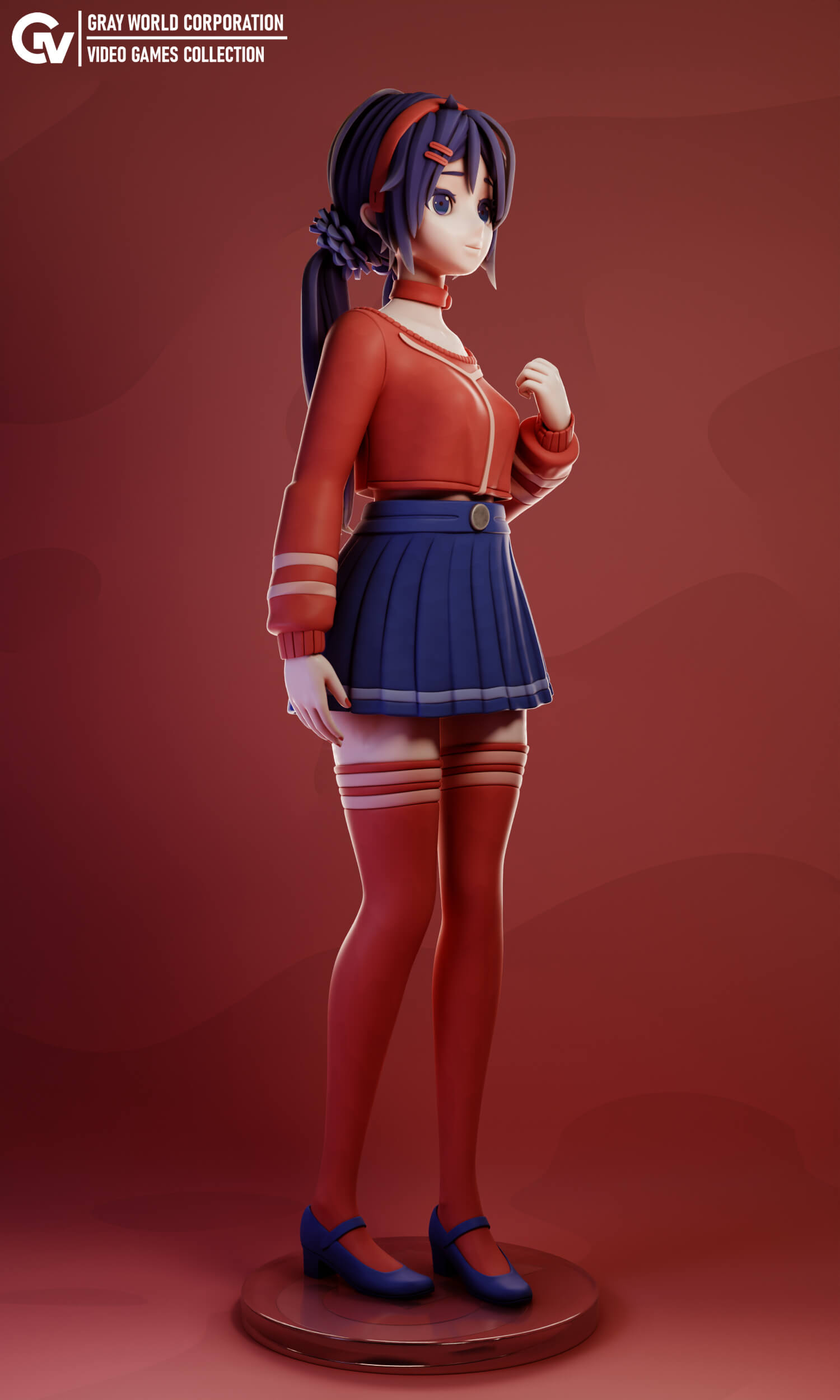 Mita - Miside 3D Model by Gray World Corporation