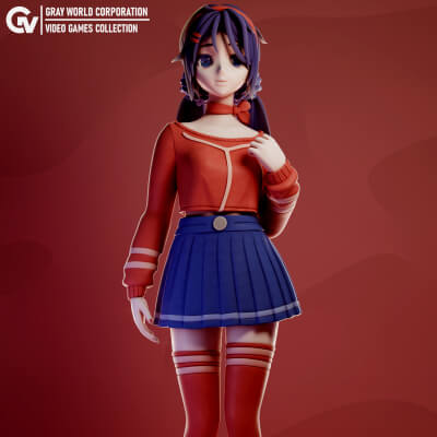 Mita - Miside 3D Model by Gray World Corporation