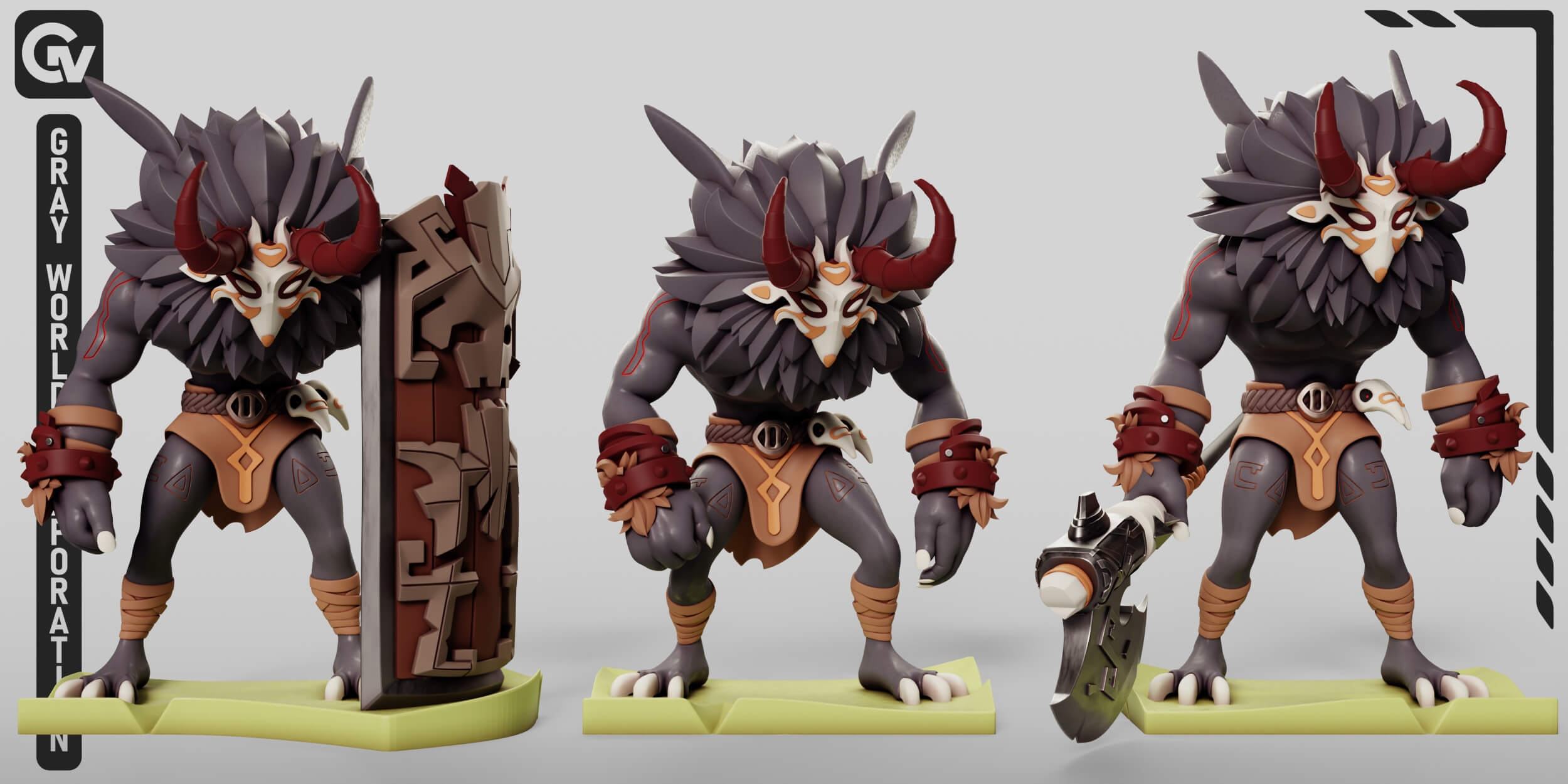 Mitachurls Set - Genshin Impact 3D Print Model by Gray World Corporation