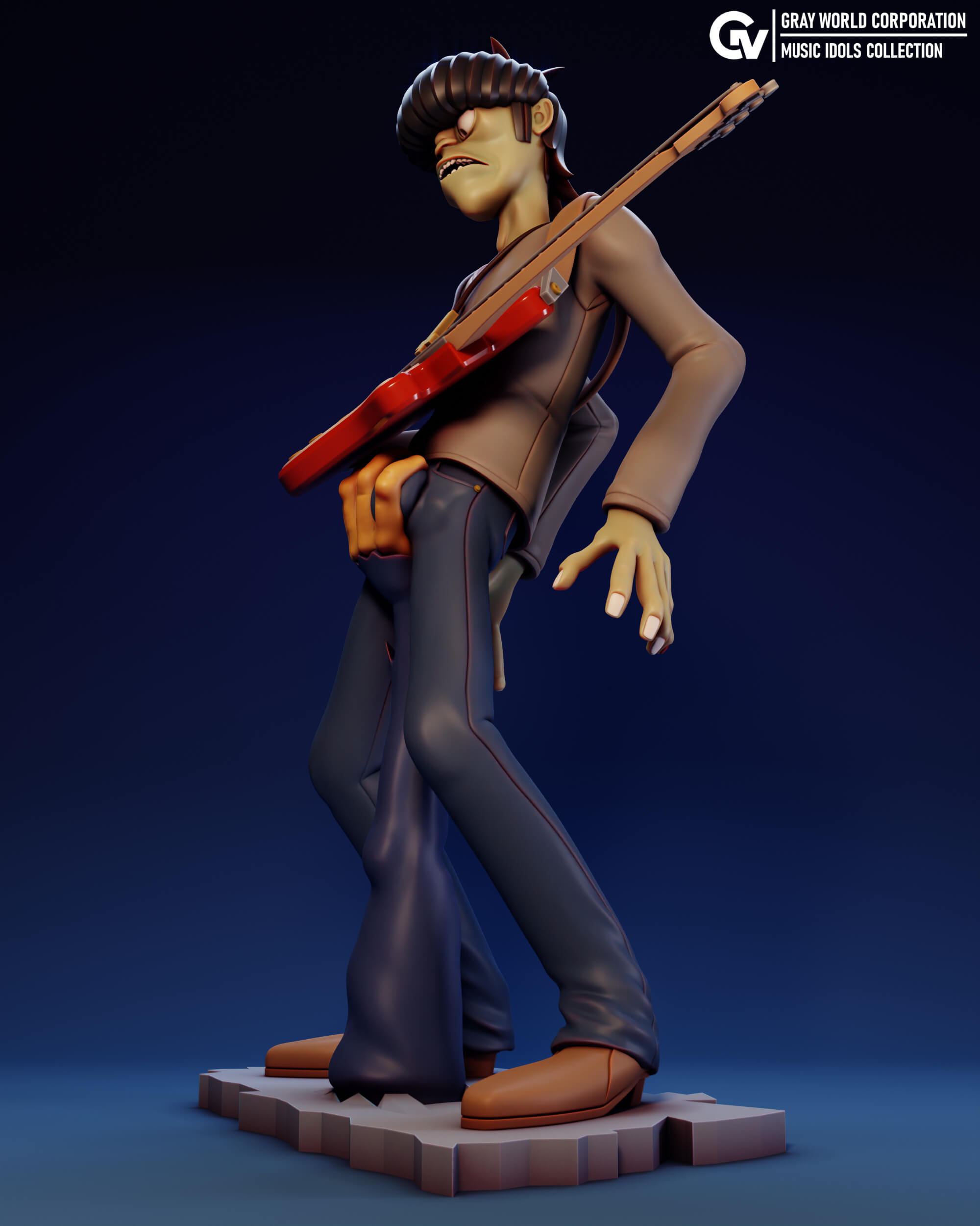 Murdoc "Clint Eastwood" - Gorillaz 3D Model by Gray World Corporation