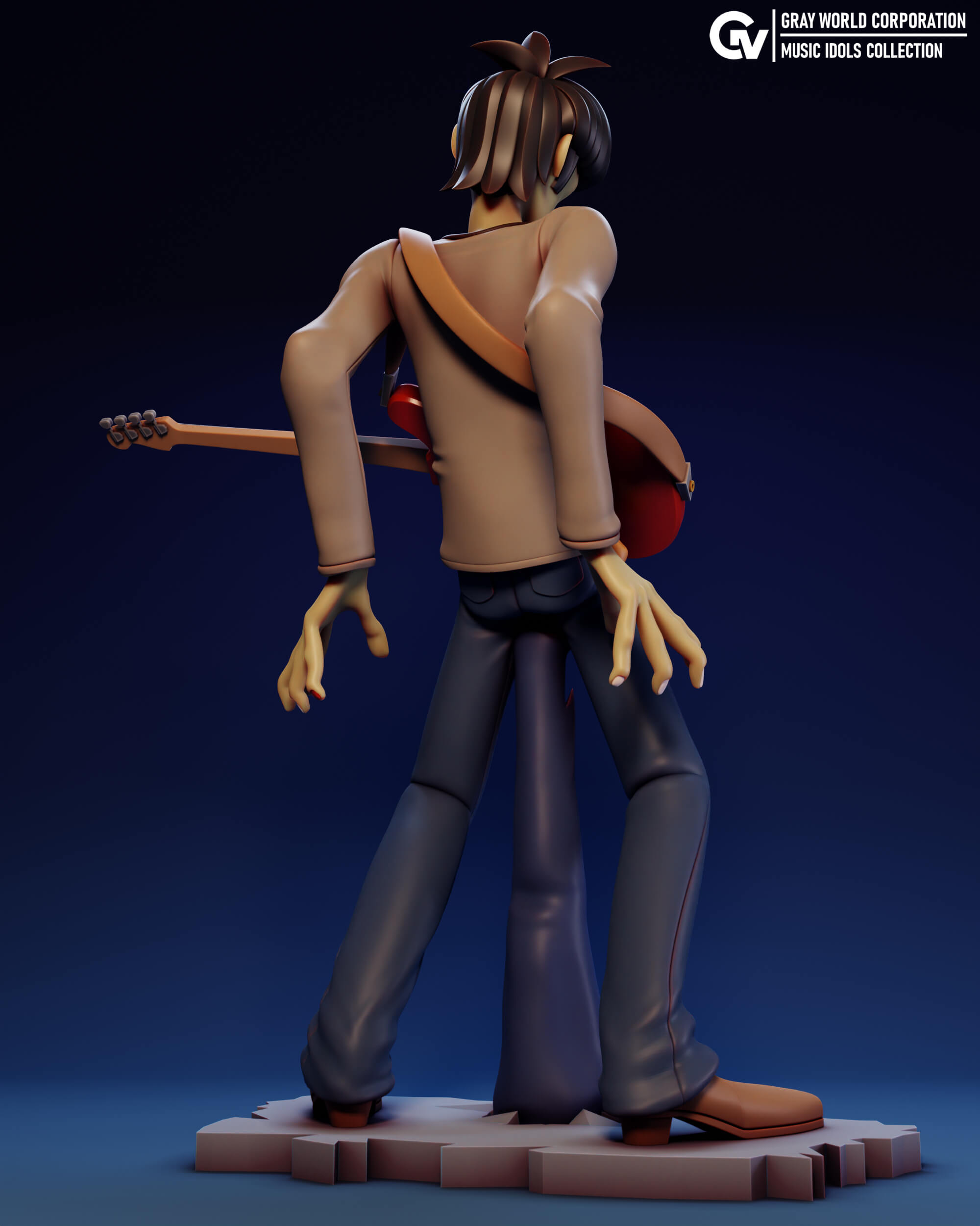 Murdoc "Clint Eastwood" - Gorillaz 3D Model by Gray World Corporation