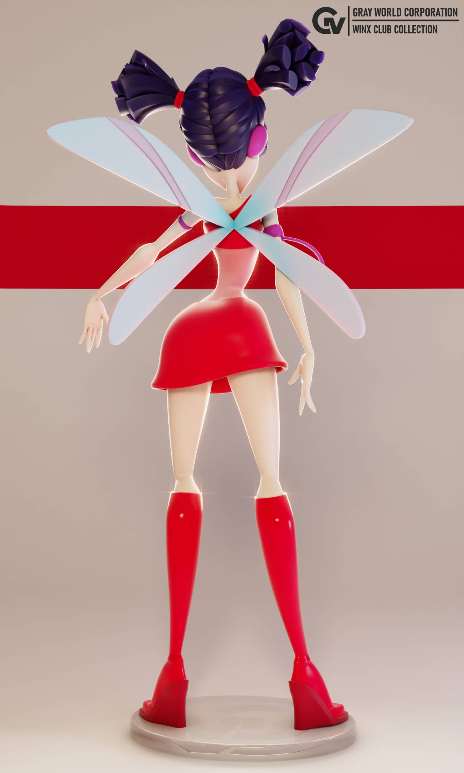 Musa Fairy Form - Winx Club 3D Model by Gray World Corporation