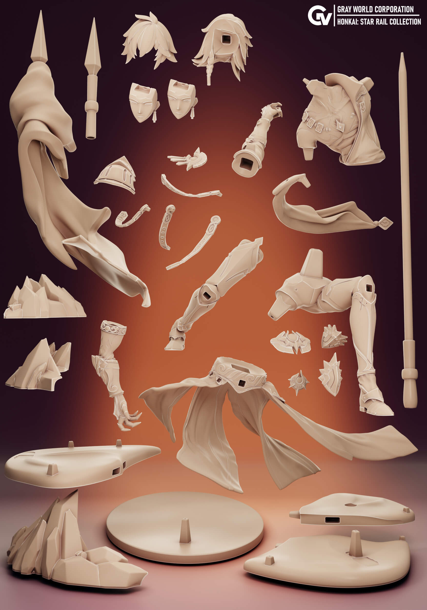 Mydei - Honkai: Star Rail 3D Model by Gray World Corporation