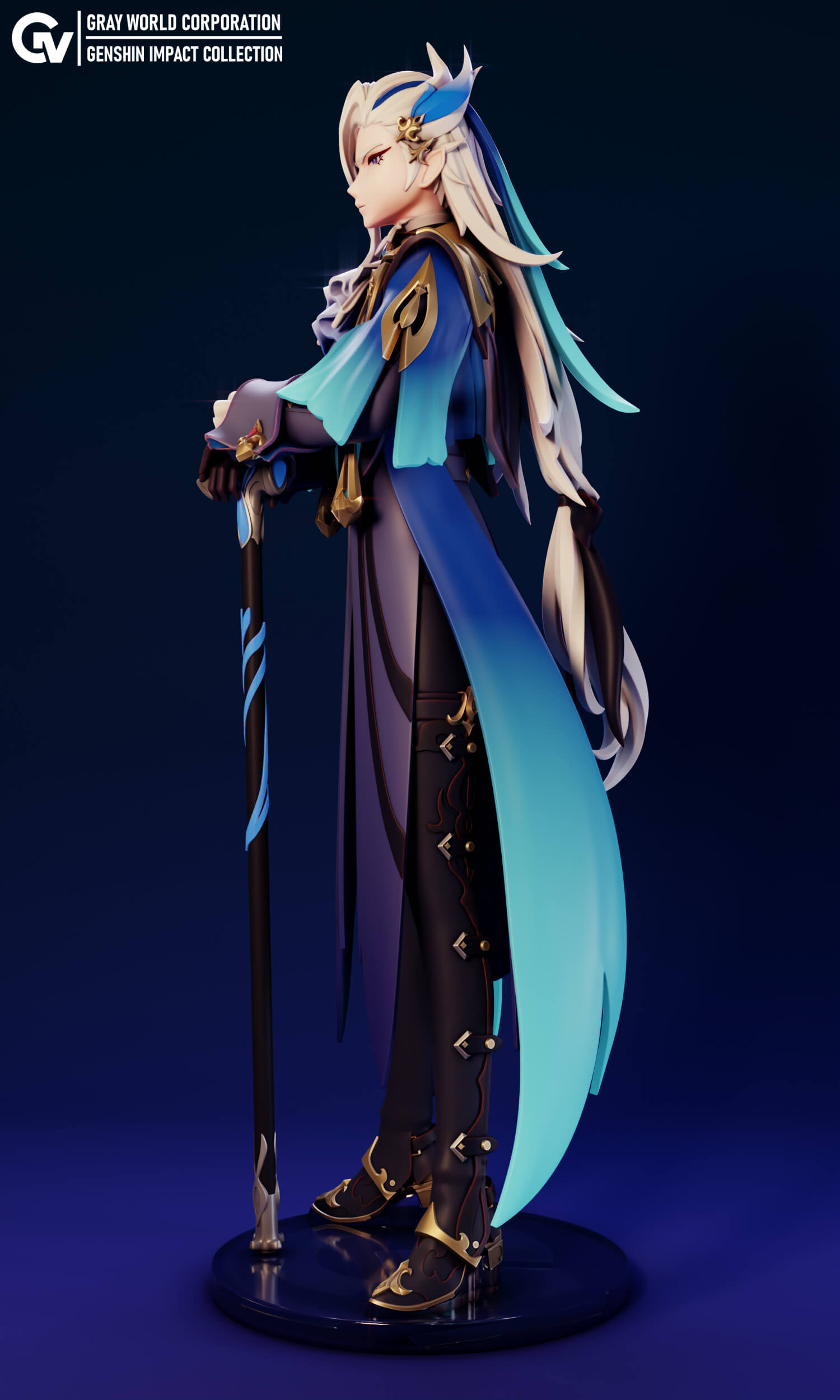 Neuvillette - Genshin Impact 3D Print Model by Gray World Corporation