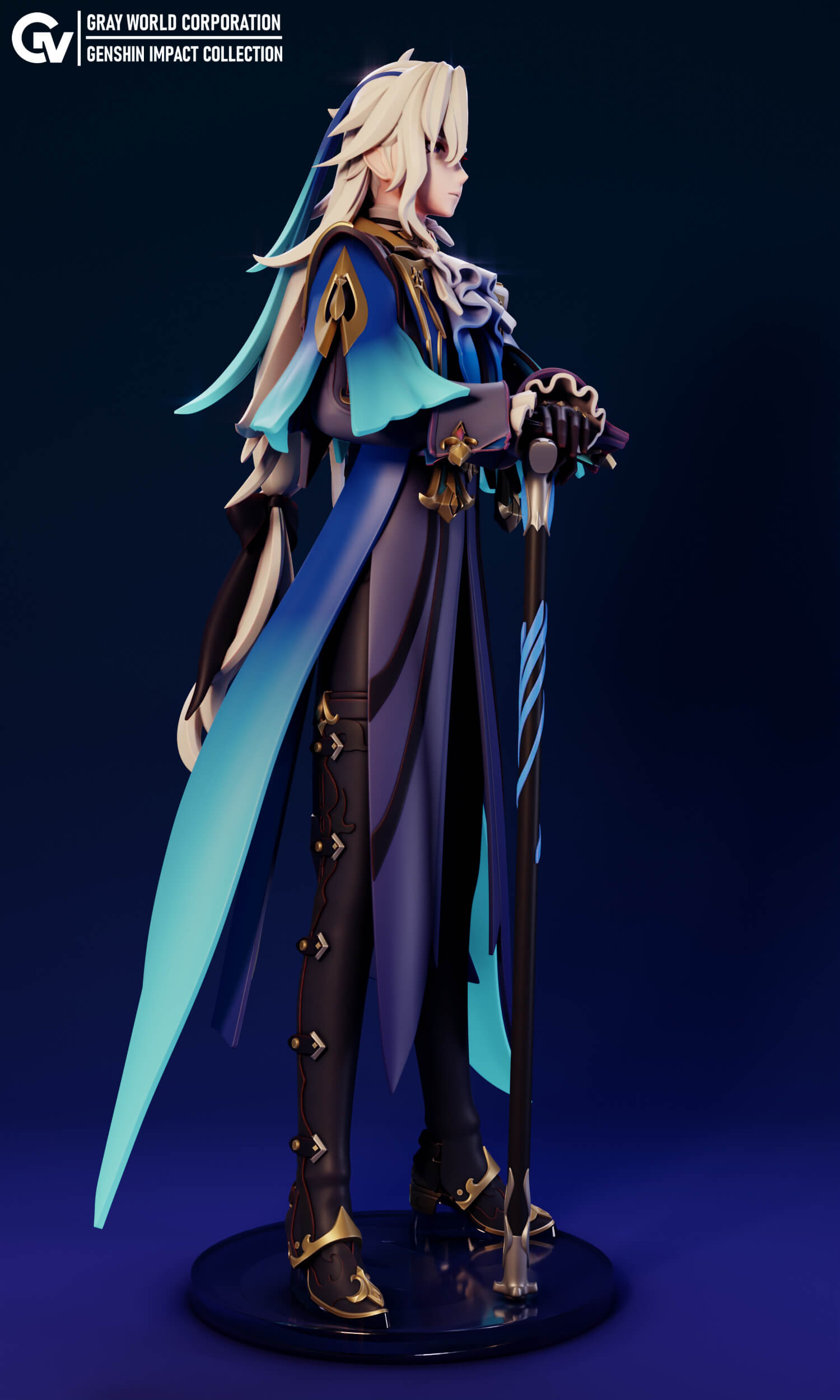 Neuvillette - Genshin Impact 3D Model by Gray World Corporation