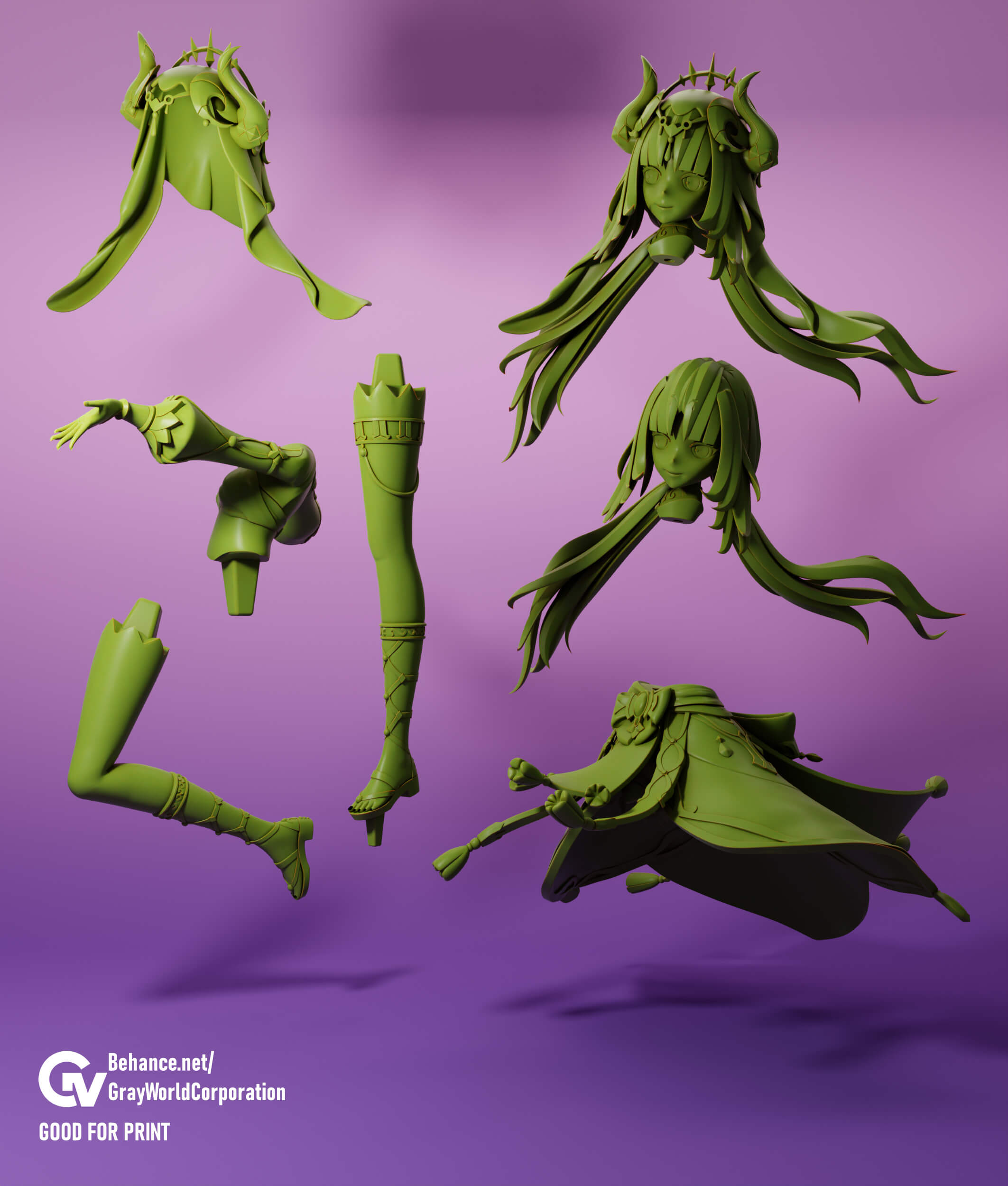 Nilou - Genshin Impact 3D Model by Gray World Corporation