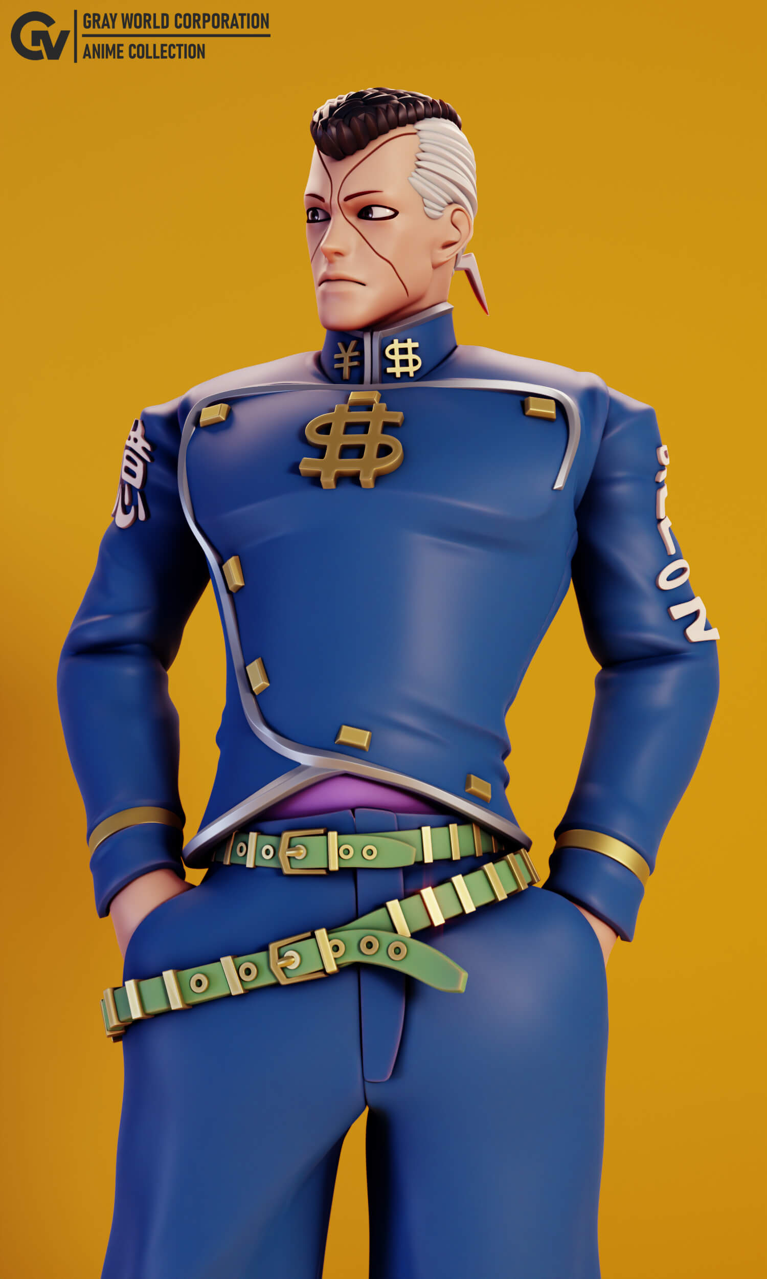 Okuyasu Nijimura - Jojo S Bizarre Adventure 3D Model by Gray World ...
