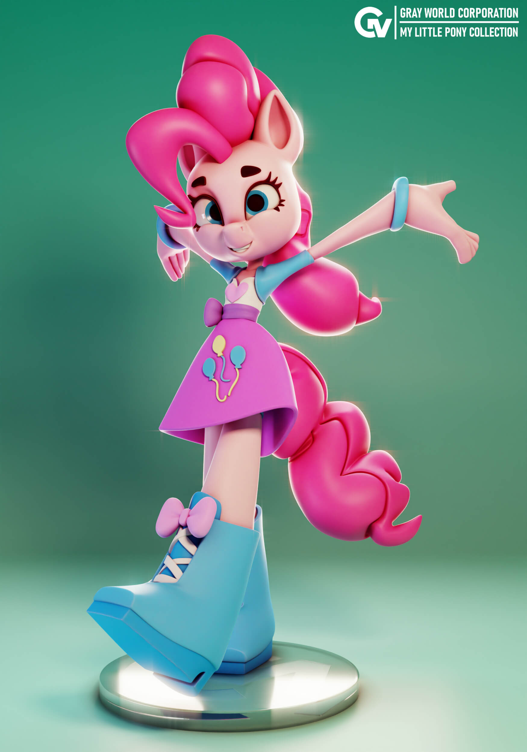 Pinkie Pie "Chibi" - My Little Pony 3D Model by Gray World Corporation
