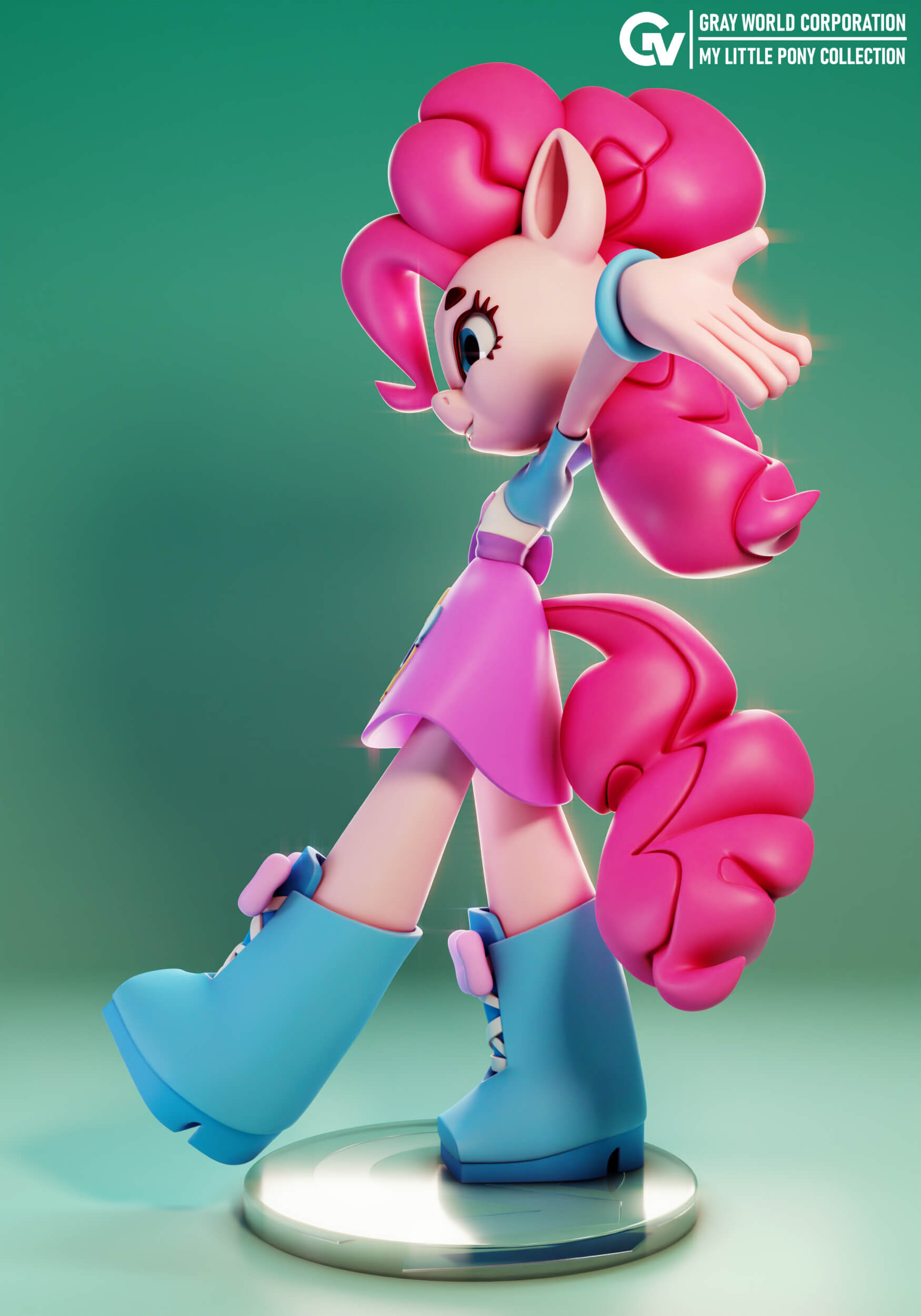 Pinkie Pie "Chibi" - MLP 3D Print Model by Gray World Corporation