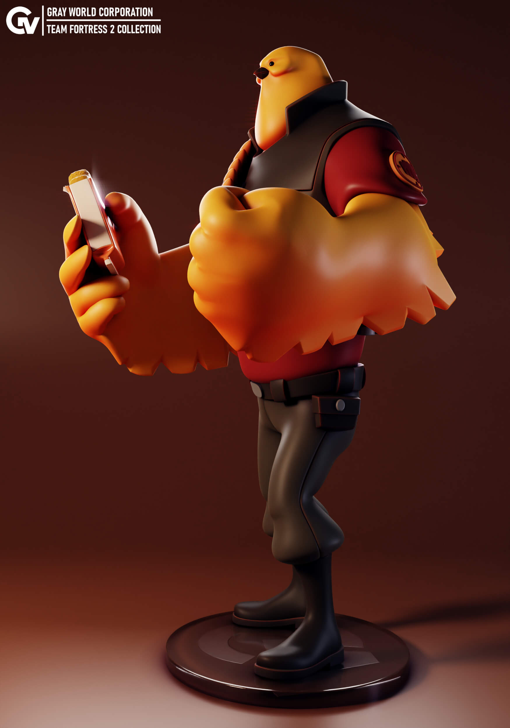 Pootis - Team Fortress 2 3D Model by Gray World Corporation
