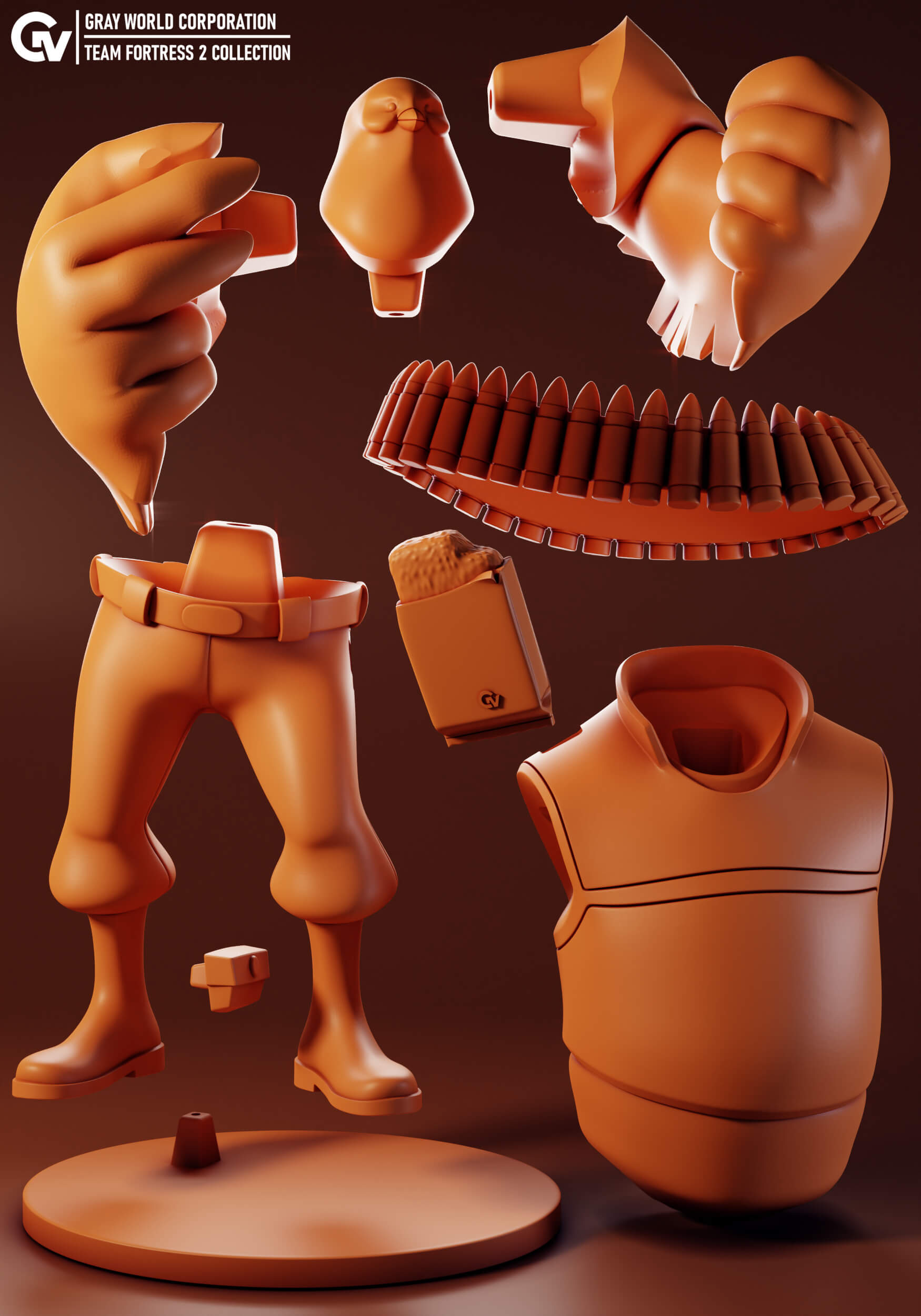 Pootis - Team Fortress 2 3D Model by Gray World Corporation