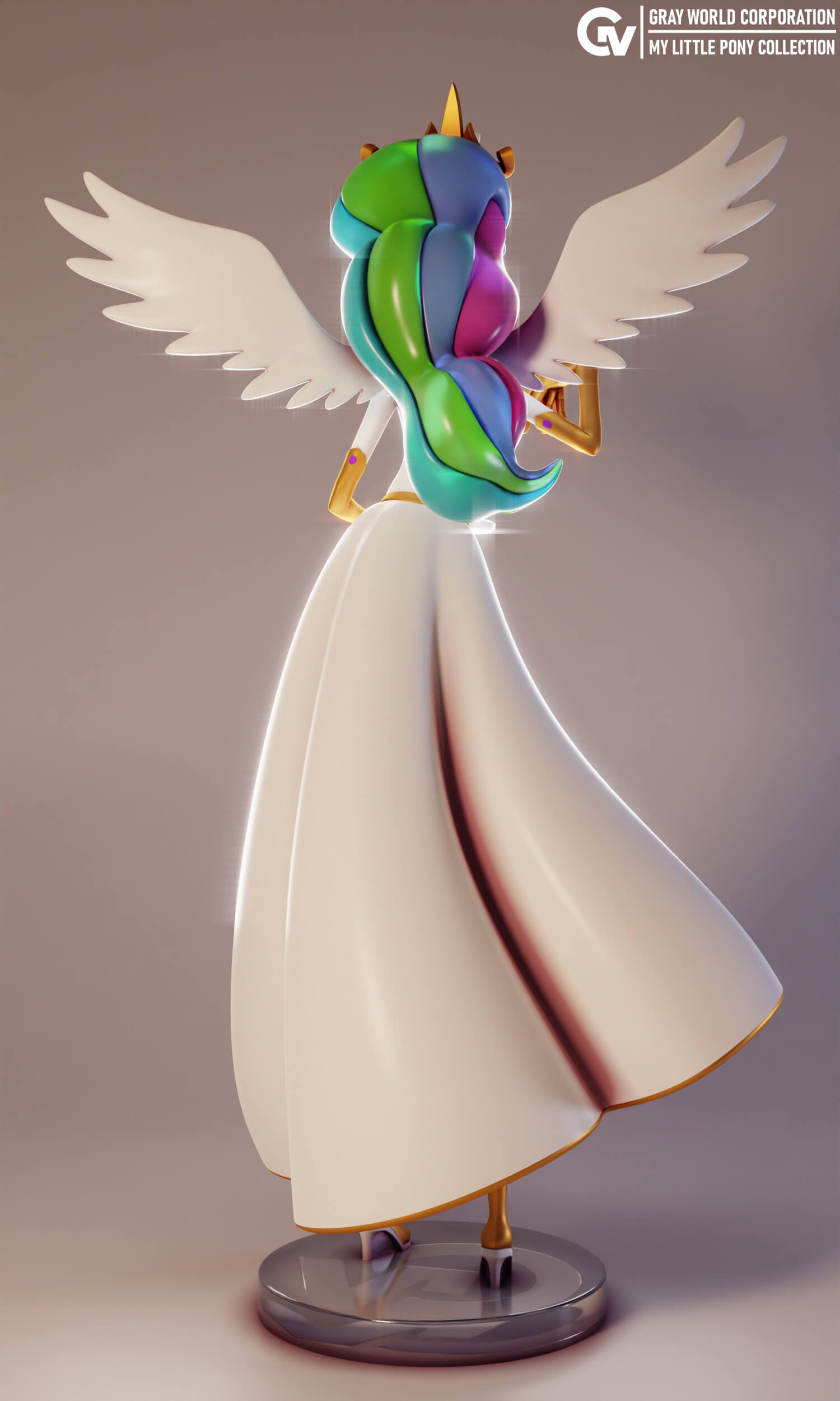 Princess Celestia 2 - MLP 3D Print Model by Gray World Corporation