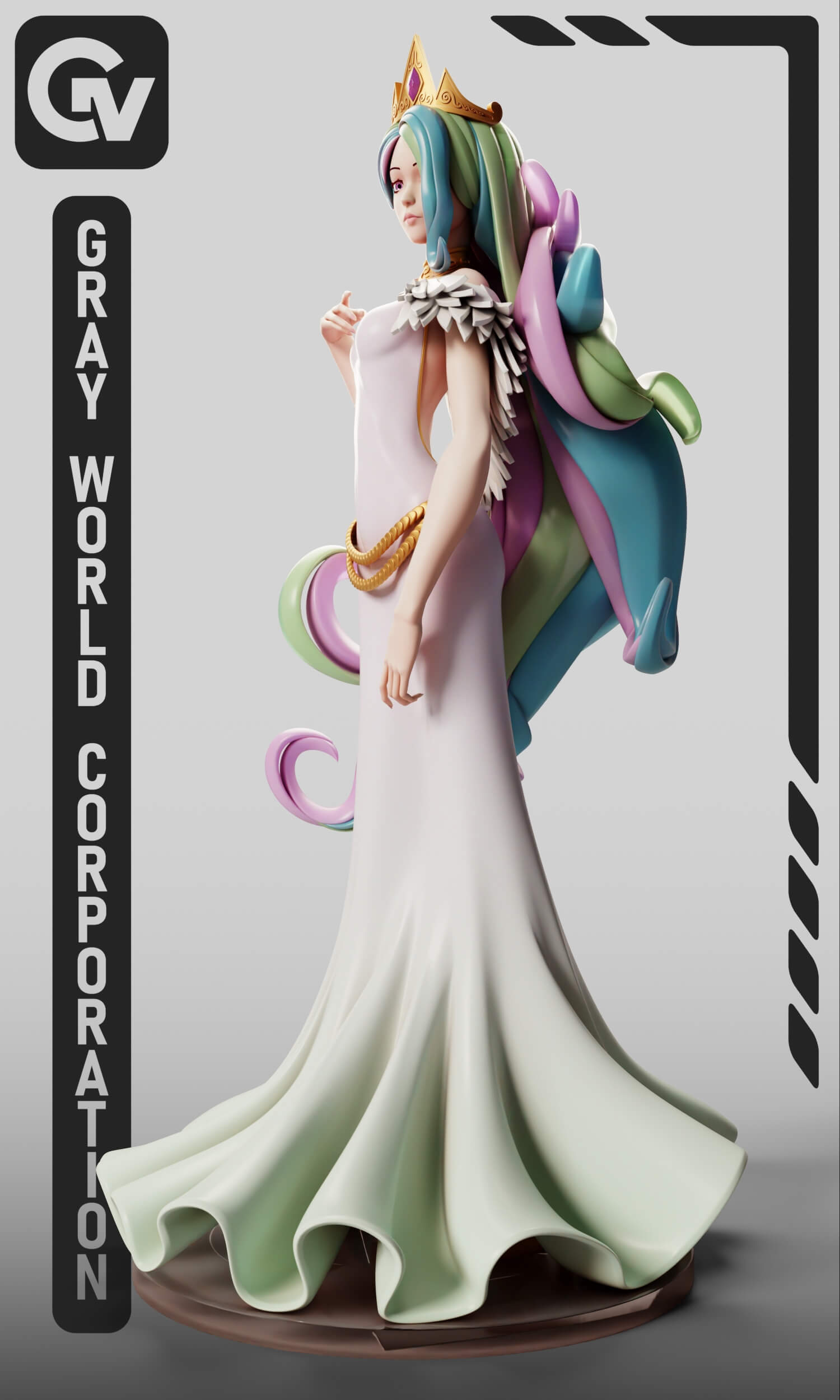 Princess Celestia - My Little Pony 3D Model by Gray World Corporation